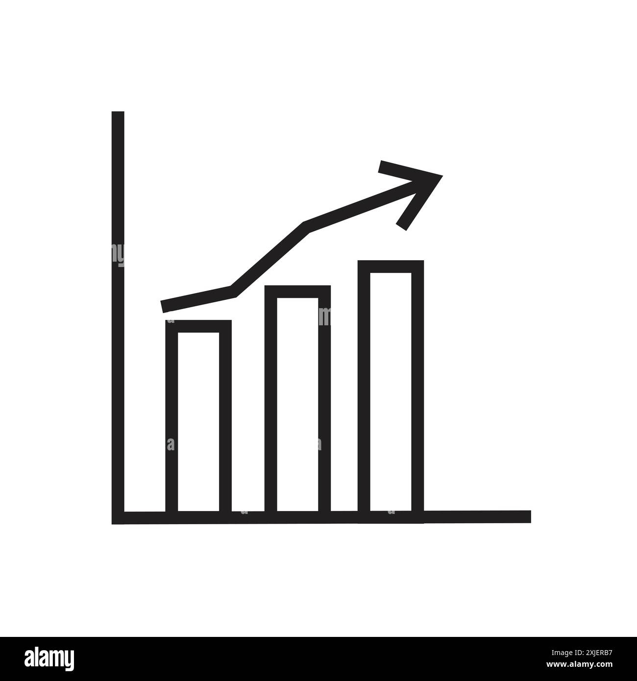 business growth icon simple flat vector symbol outline collection set logo Stock Vector Image ...