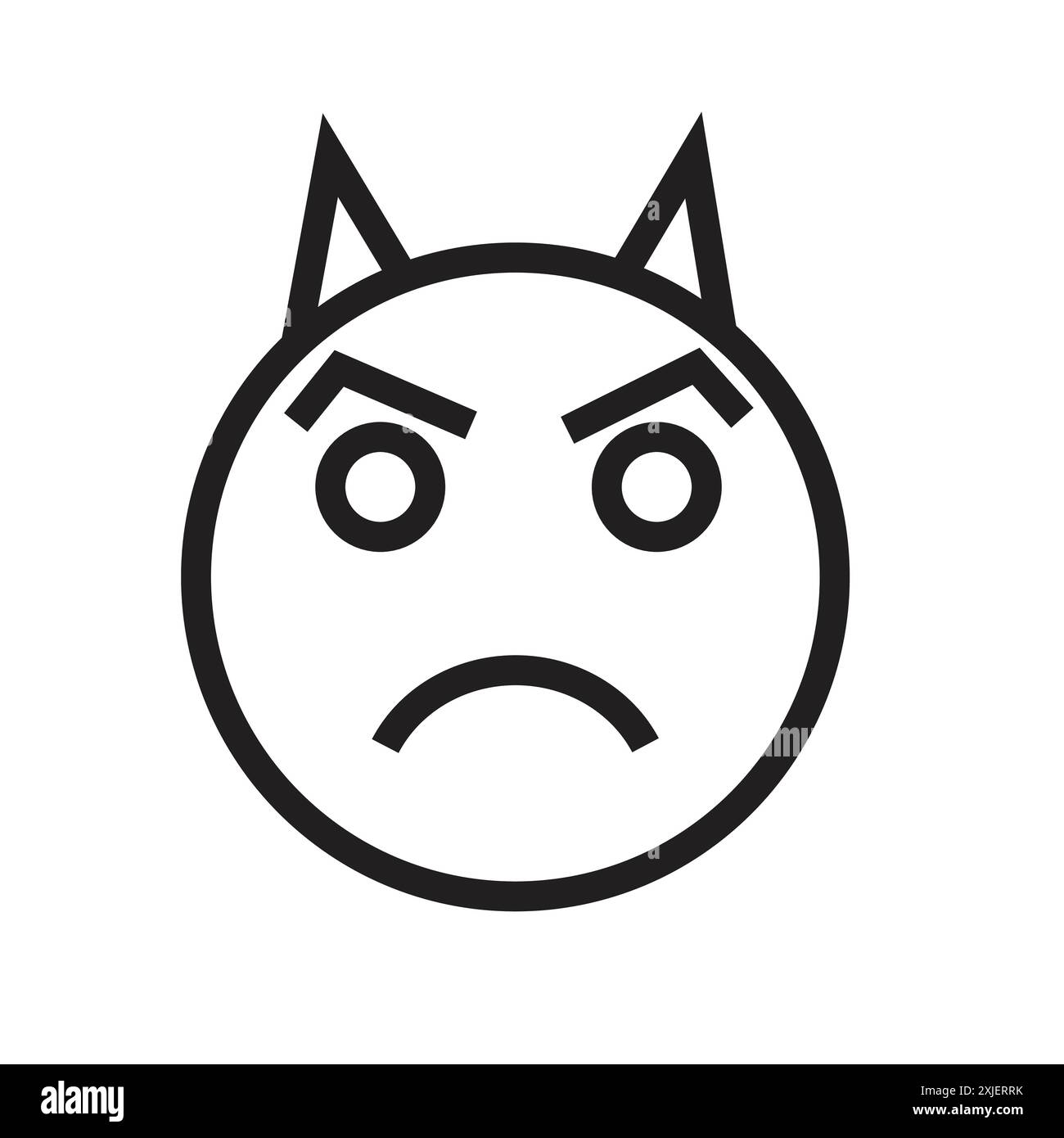 anger icon simple flat vector symbol outline collection set logo Stock ...