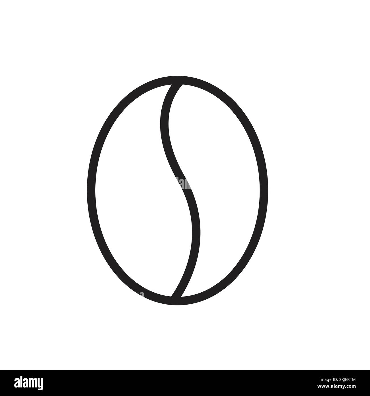 cofee bean icon simple flat vector symbol outline collection set logo ...