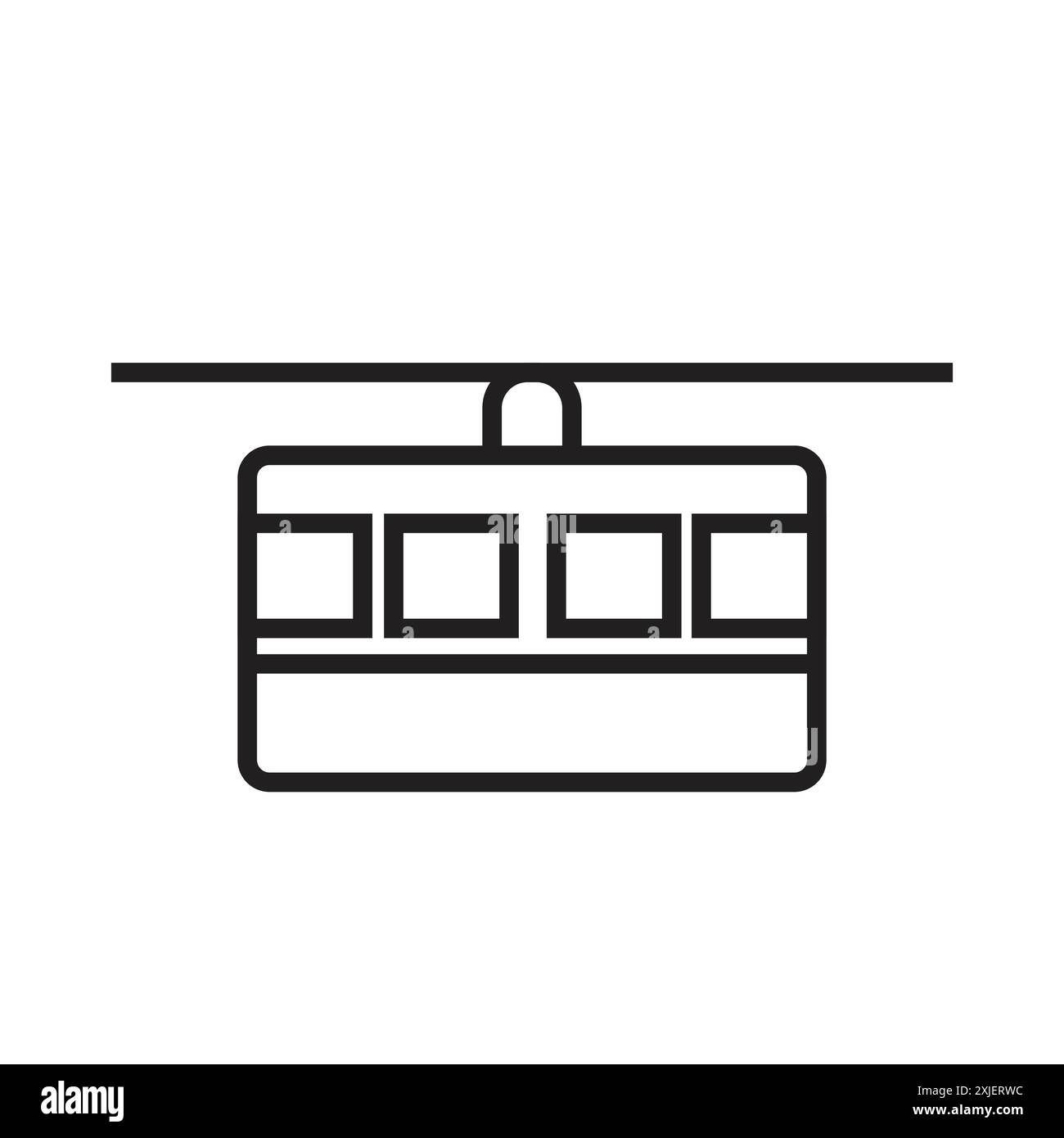 Aerial tramway vector vectors hi-res stock photography and images - Alamy