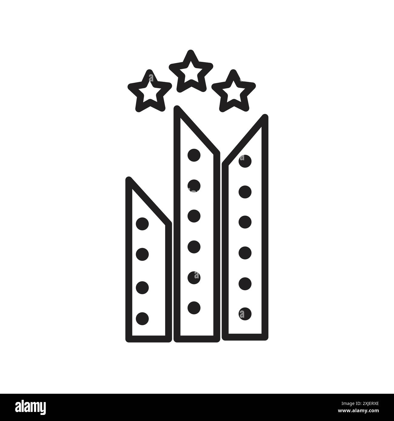 3 star Hotel icon simple flat vector symbol outline collection set logo ...