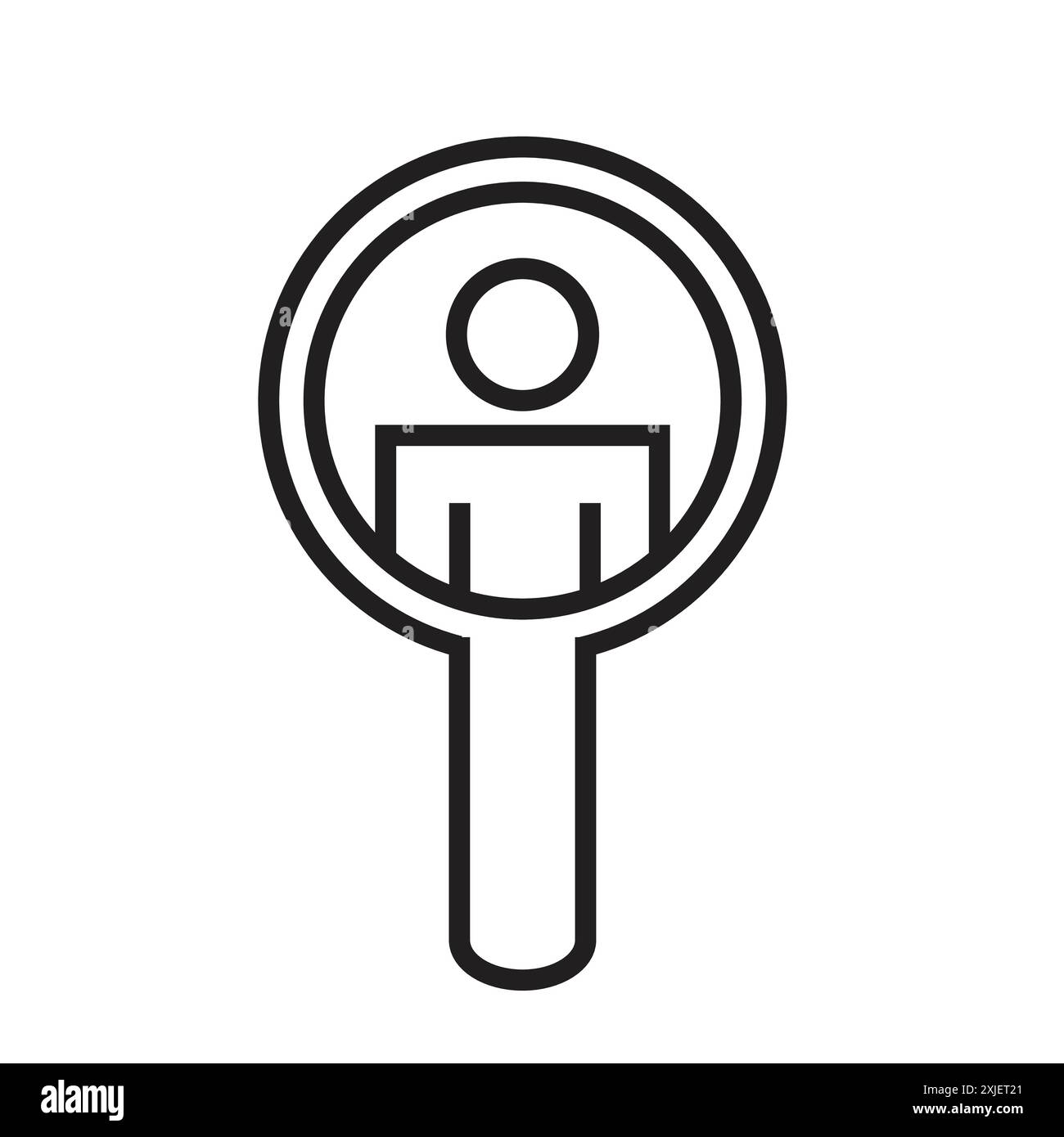 candidate icon simple flat vector symbol outline collection set logo ...