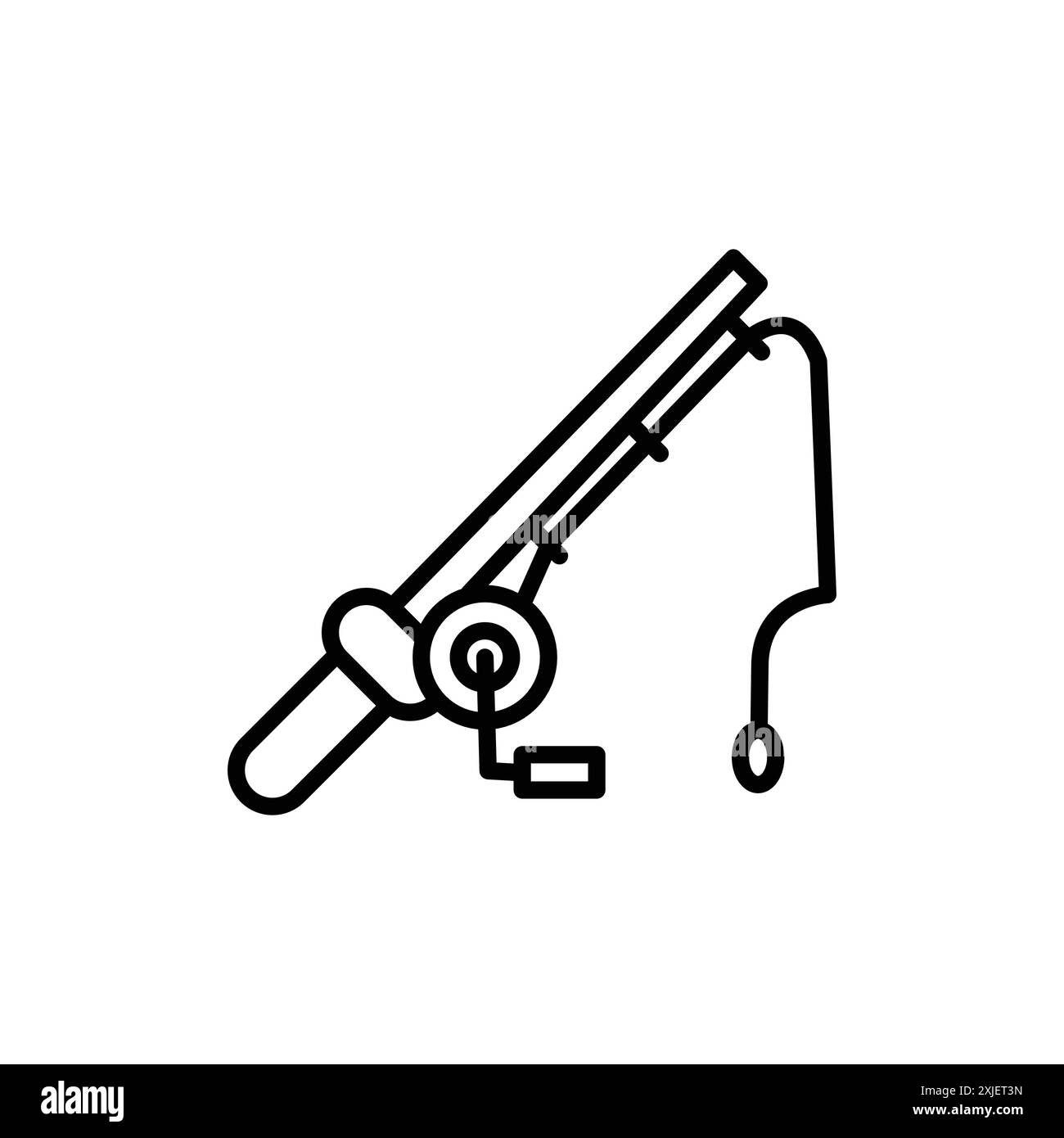 Fishing Rod icon design by Ayaan simple flat vector symbol outline ...
