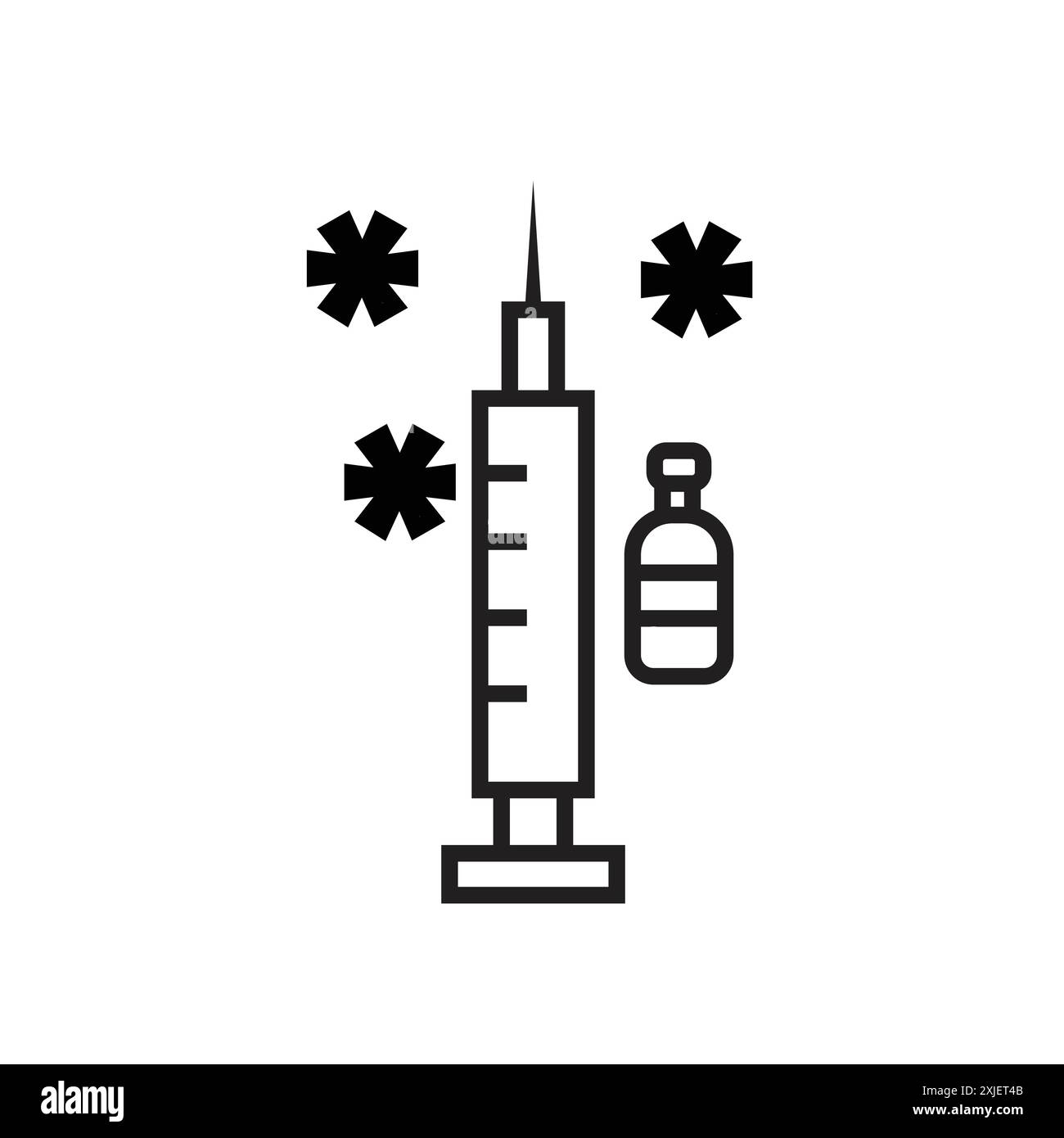 covid 19 vaccine icon simple flat vector symbol outline collection set ...