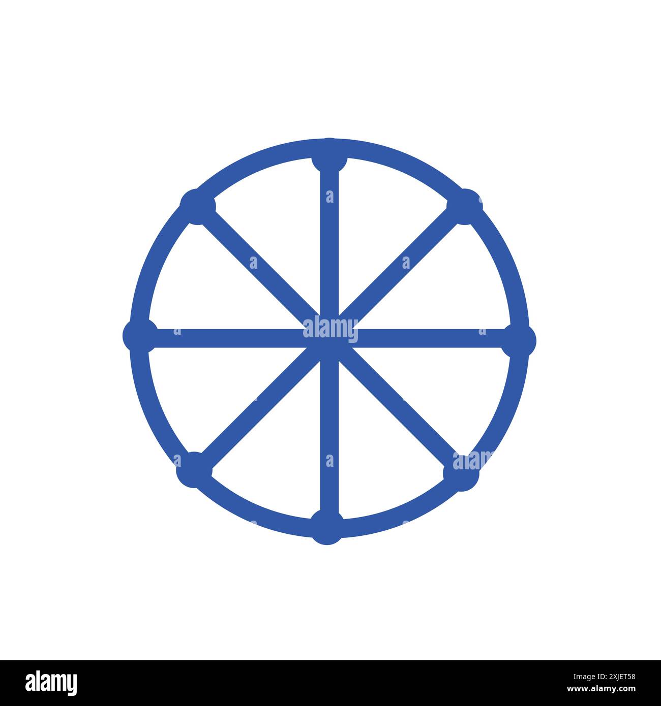 Ashoka Wheel icon simple flat vector symbol outline collection set logo ...