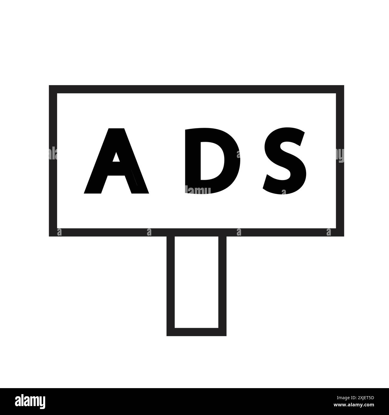 billboard ad promotion simple flat vector symbol outline collection set ...