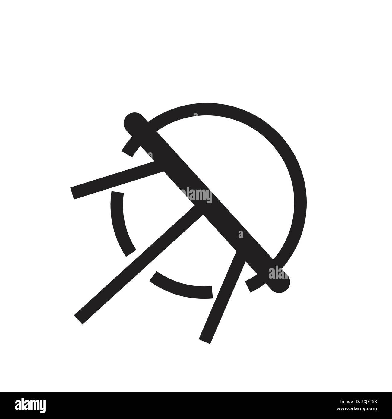 Linear sputnik icon simple flat vector symbol outline collection set ...