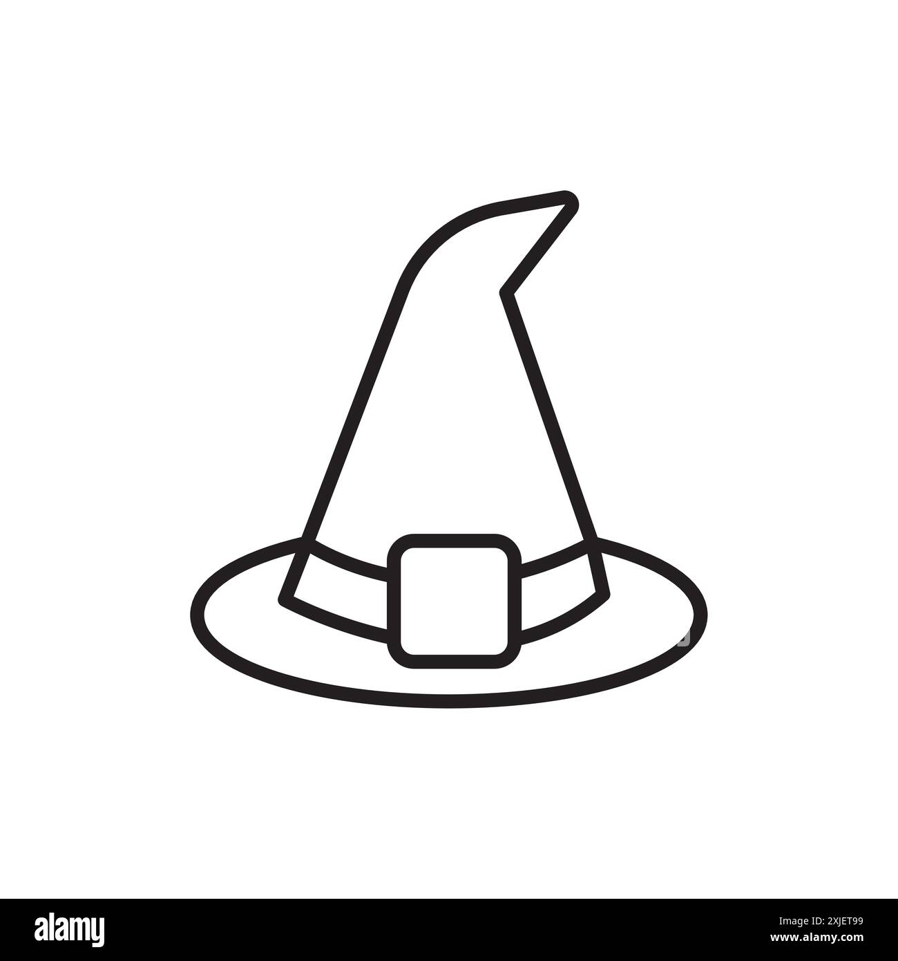 halloween witch hat icon simple flat vector symbol outline collection ...