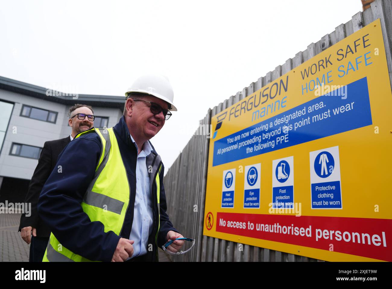 Kate forbes visit to ferguson marine hi-res stock photography and ...