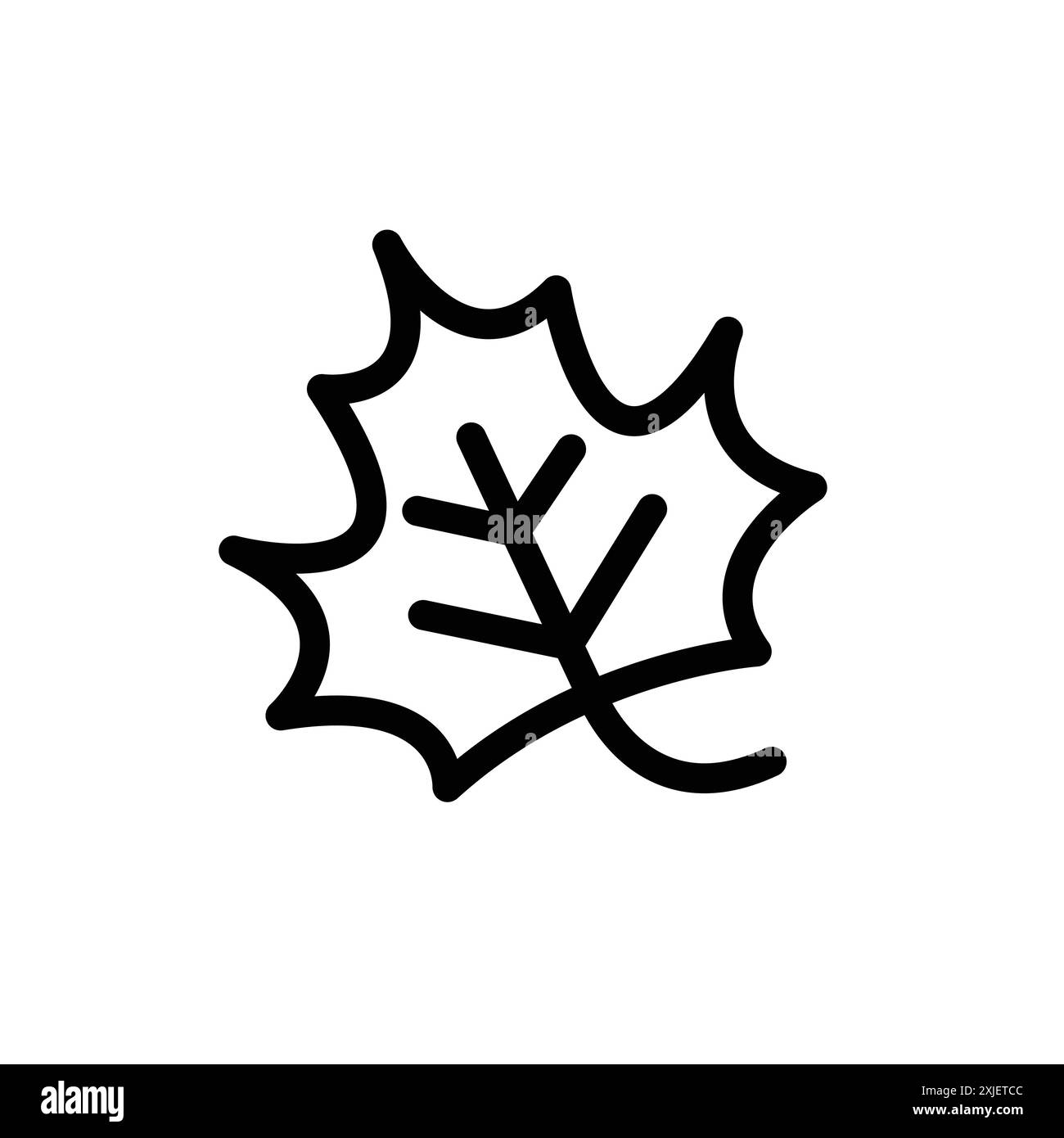 Maple Leaf icon design by Ayaan simple flat vector symbol outline collection set logo Stock ...