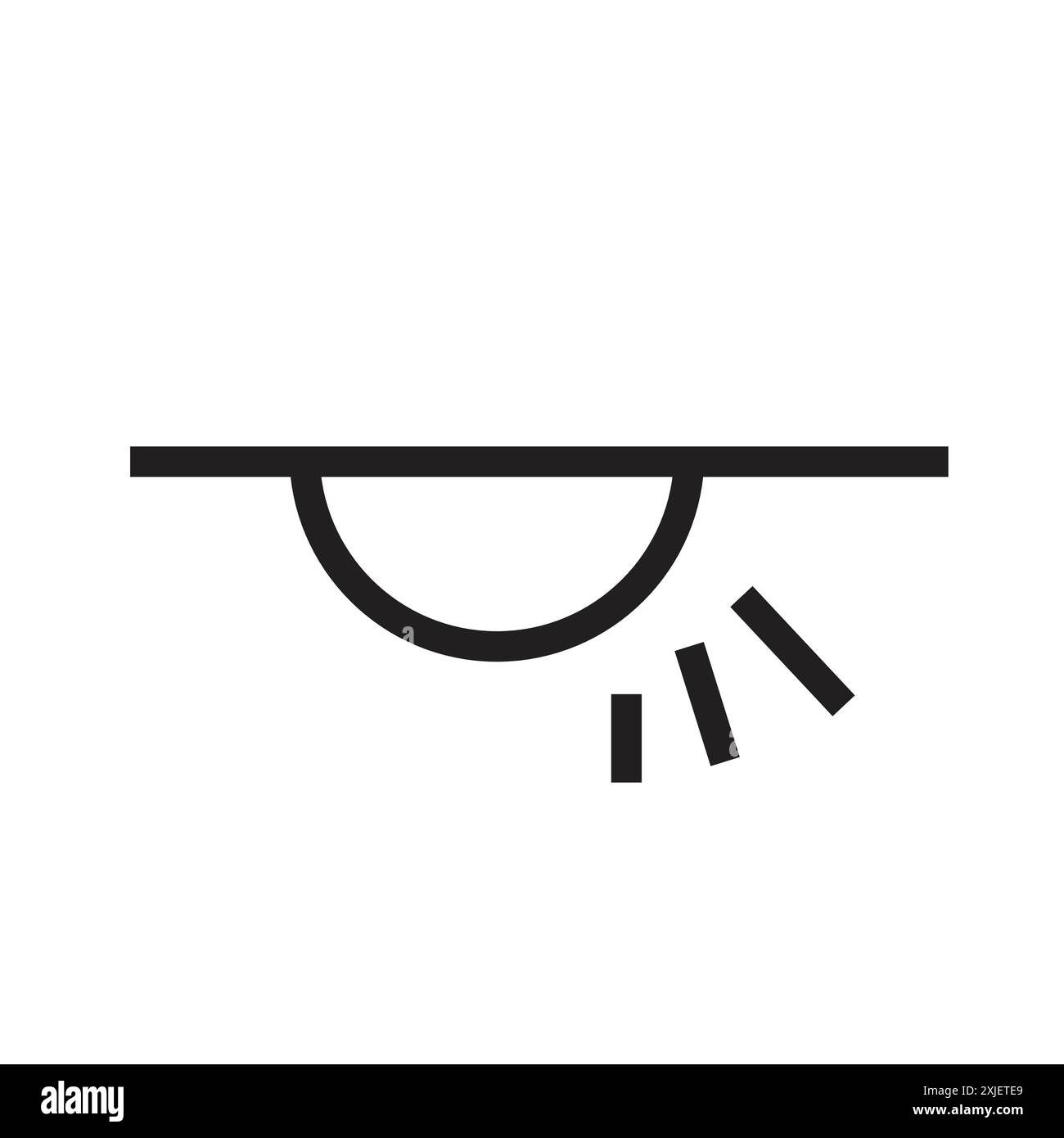 ceiling spotlight icon simple flat vector symbol outline collection set logo Stock Vector Image ...