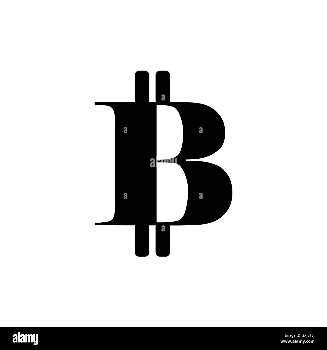 Bitcoin icon design by Ayaan simple flat vector symbol outline ...