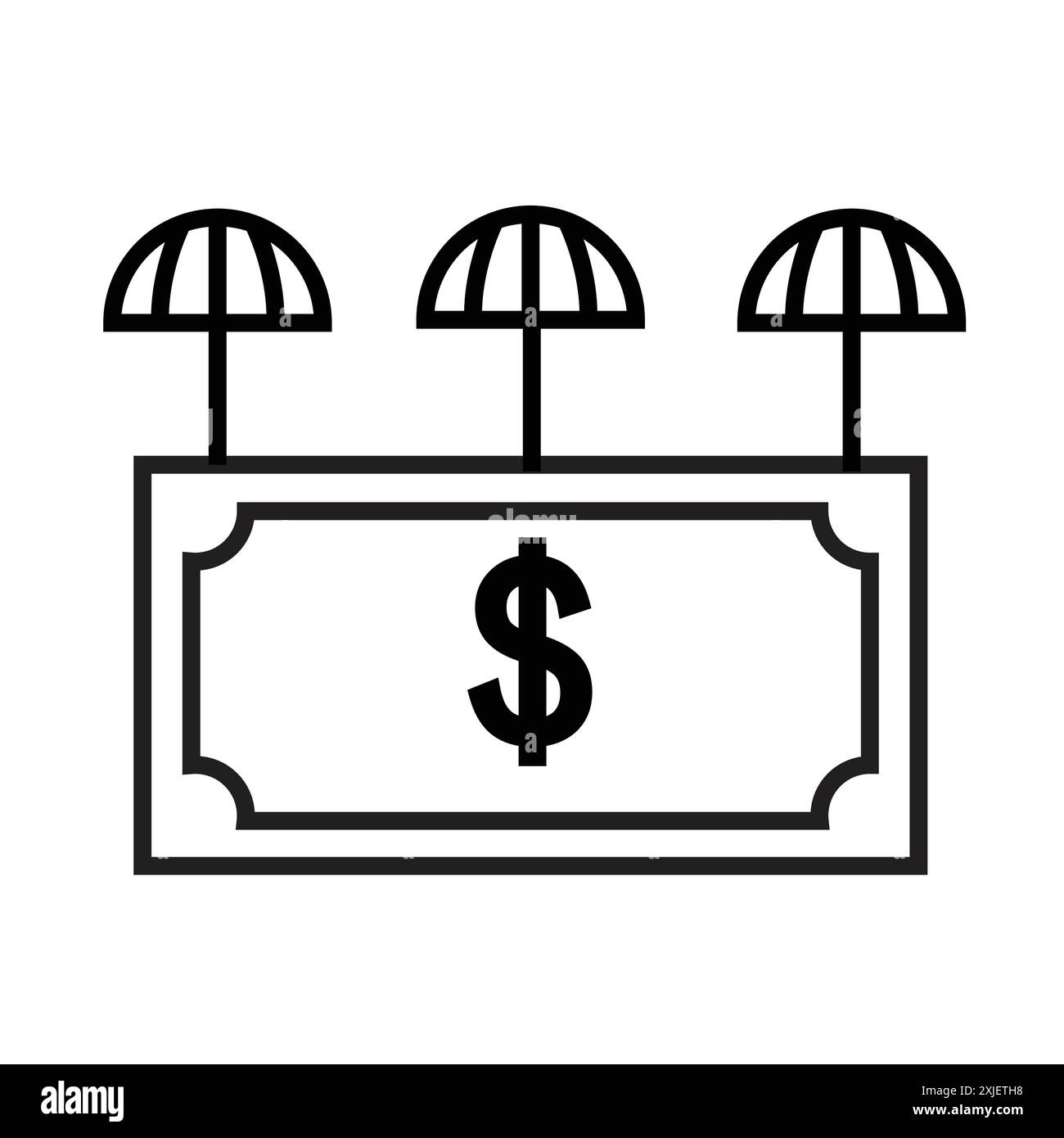 hedge fund icon simple flat vector symbol outline collection set logo ...