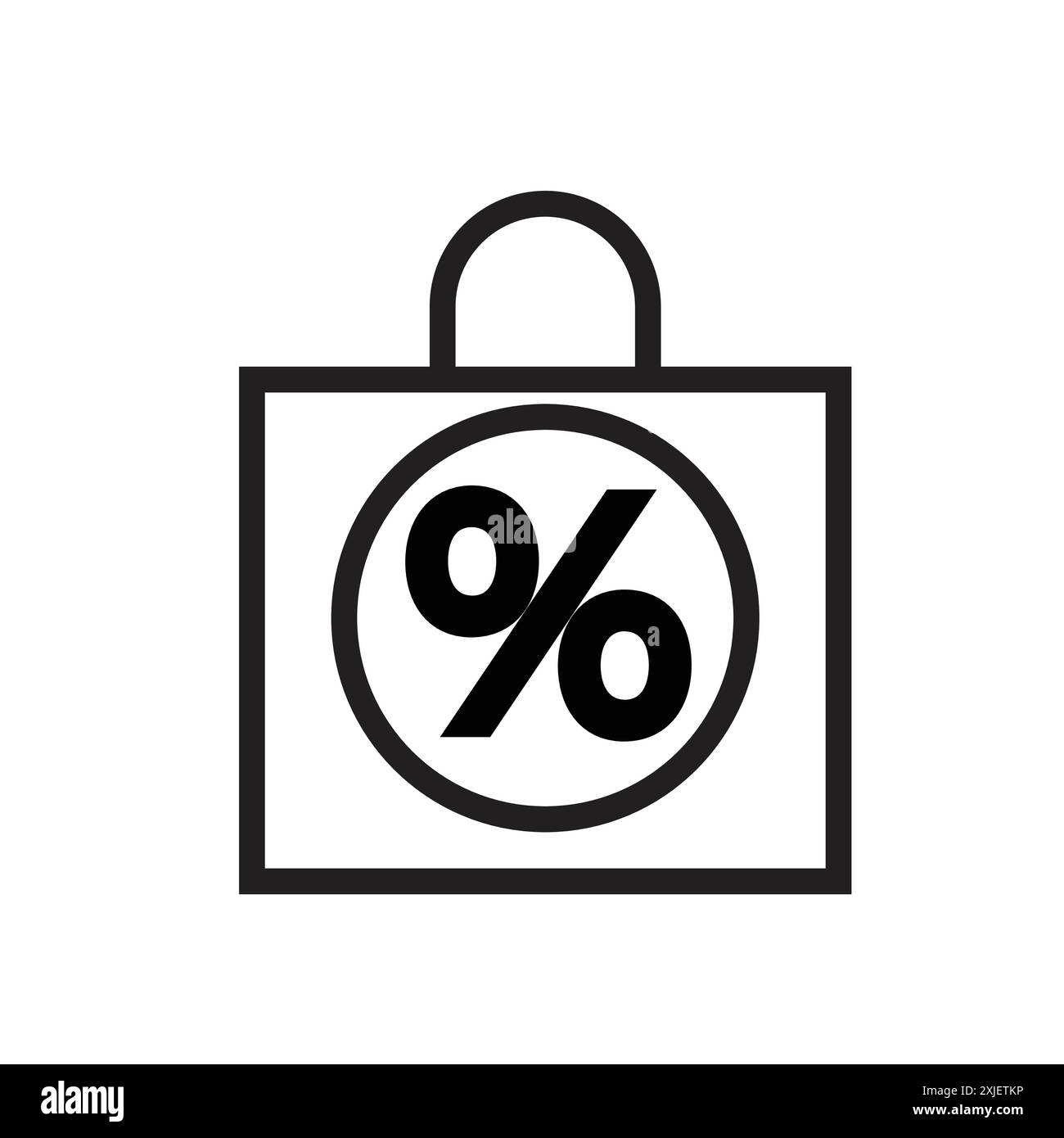 discount on sale icon simple flat vector symbol outline collection set ...