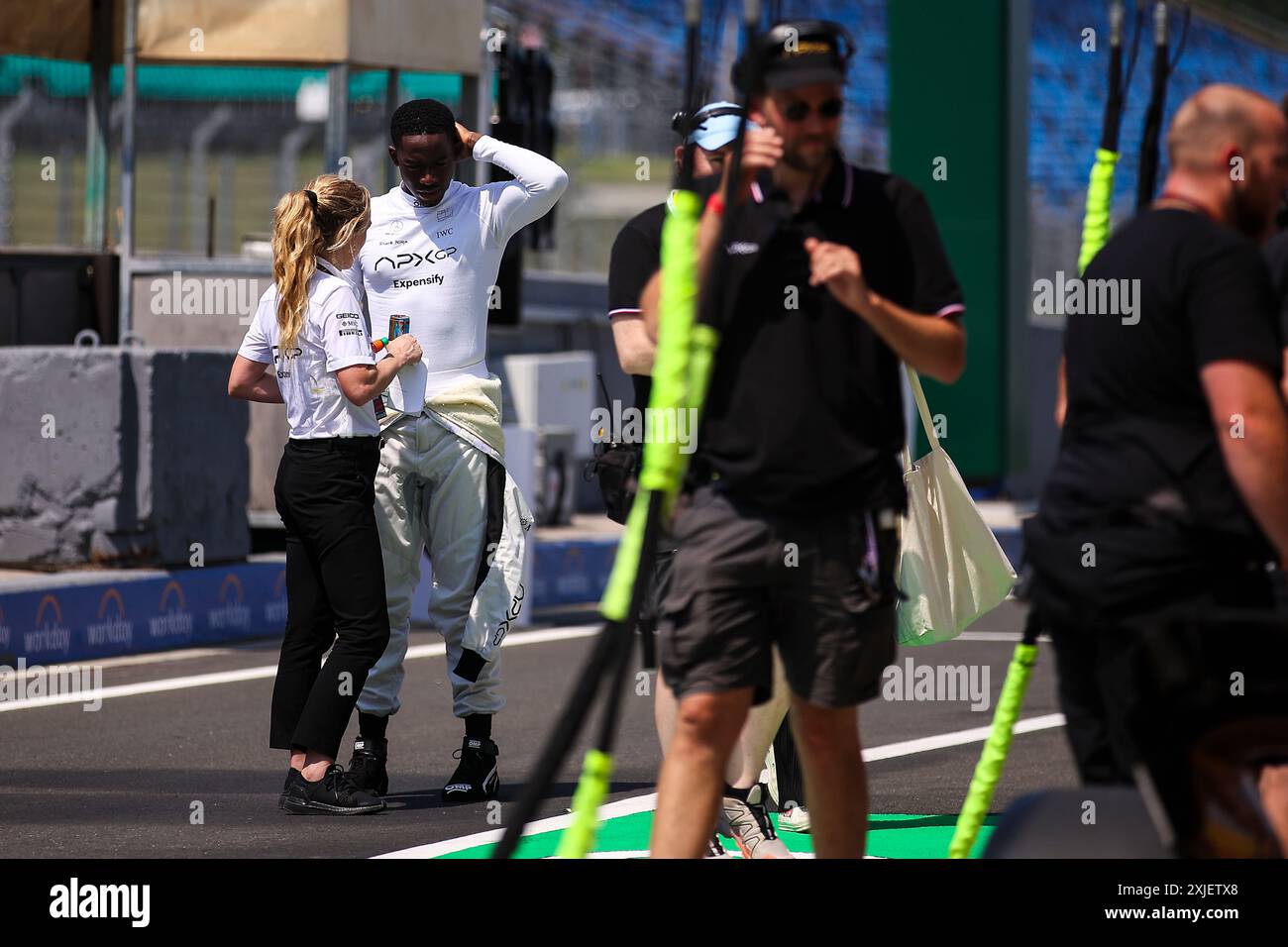 Budapest, Hongrie. 18th July, 2024. APX GP Team crew filming in the ...