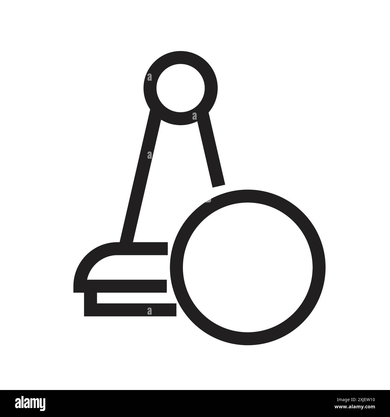 Rubber Stamp icon simple flat vector symbol outline collection set logo ...