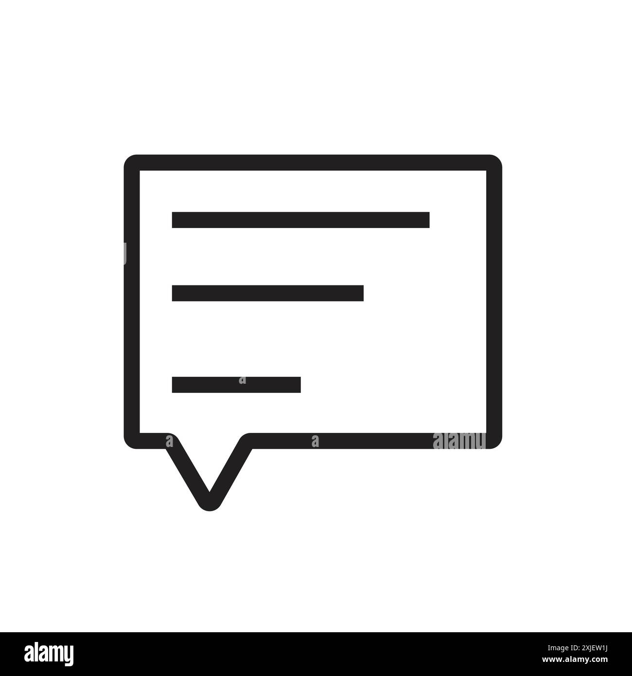 Comment icon simple flat vector symbol outline collection set logo ...