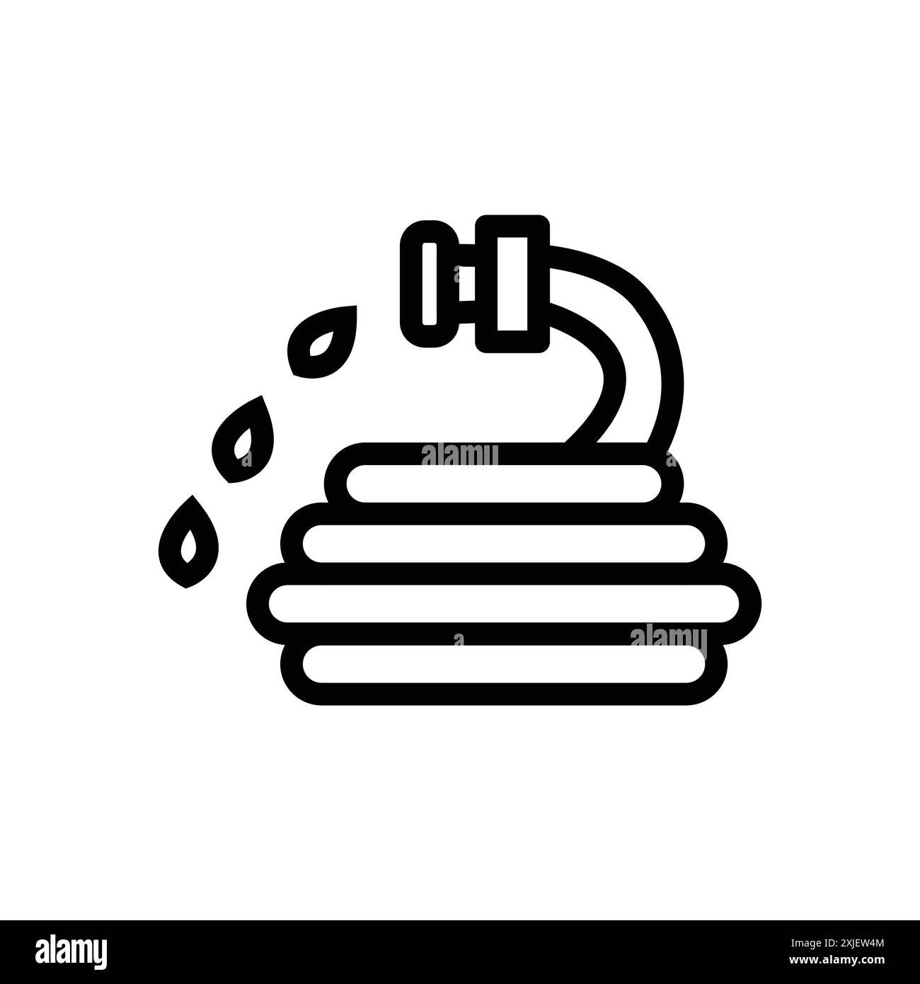 Garden hose icon design by Ayaan simple flat vector symbol outline ...