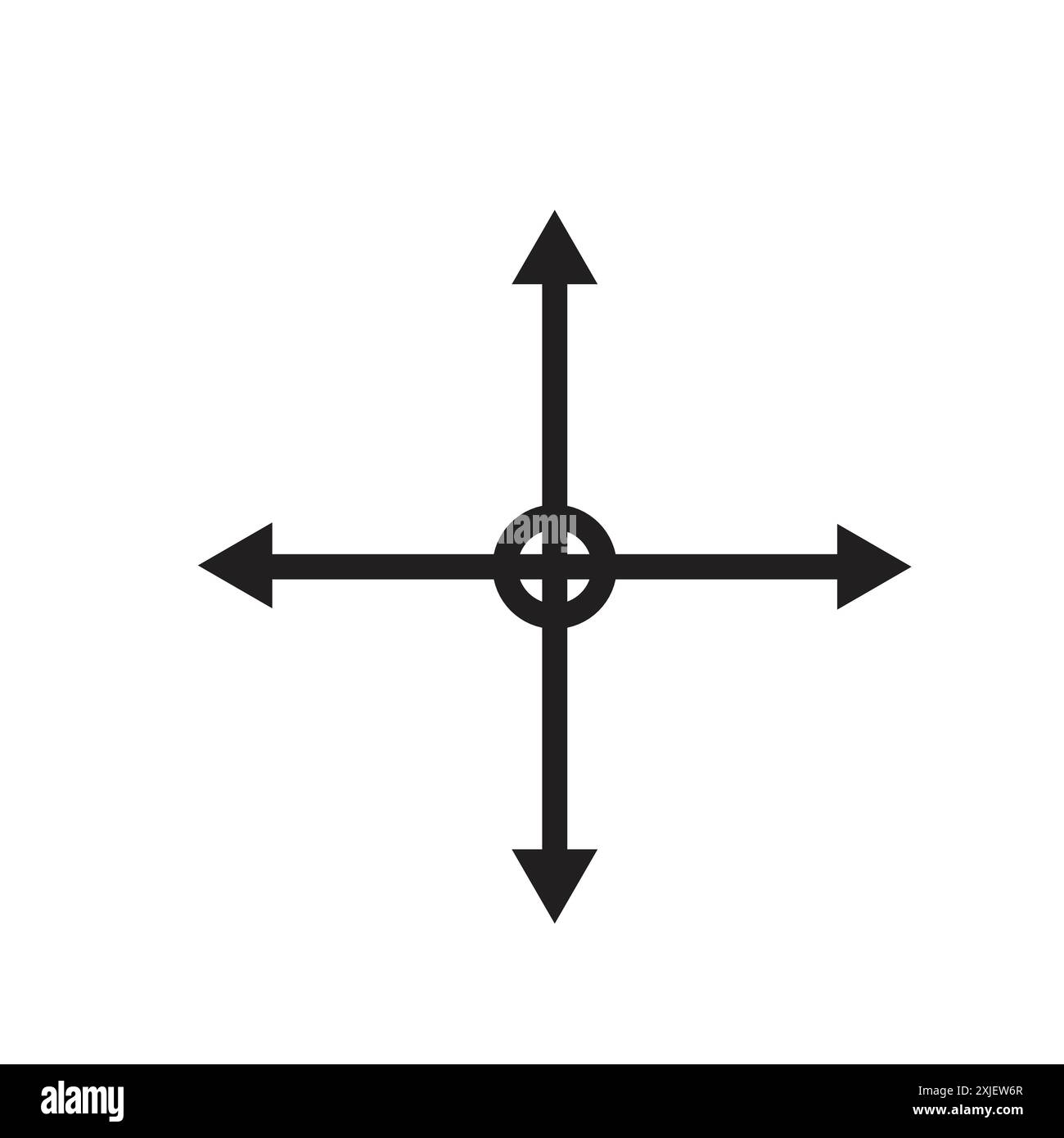 Cursor Move Icon Simple Flat Vector Symbol Outline Collection Set Logo