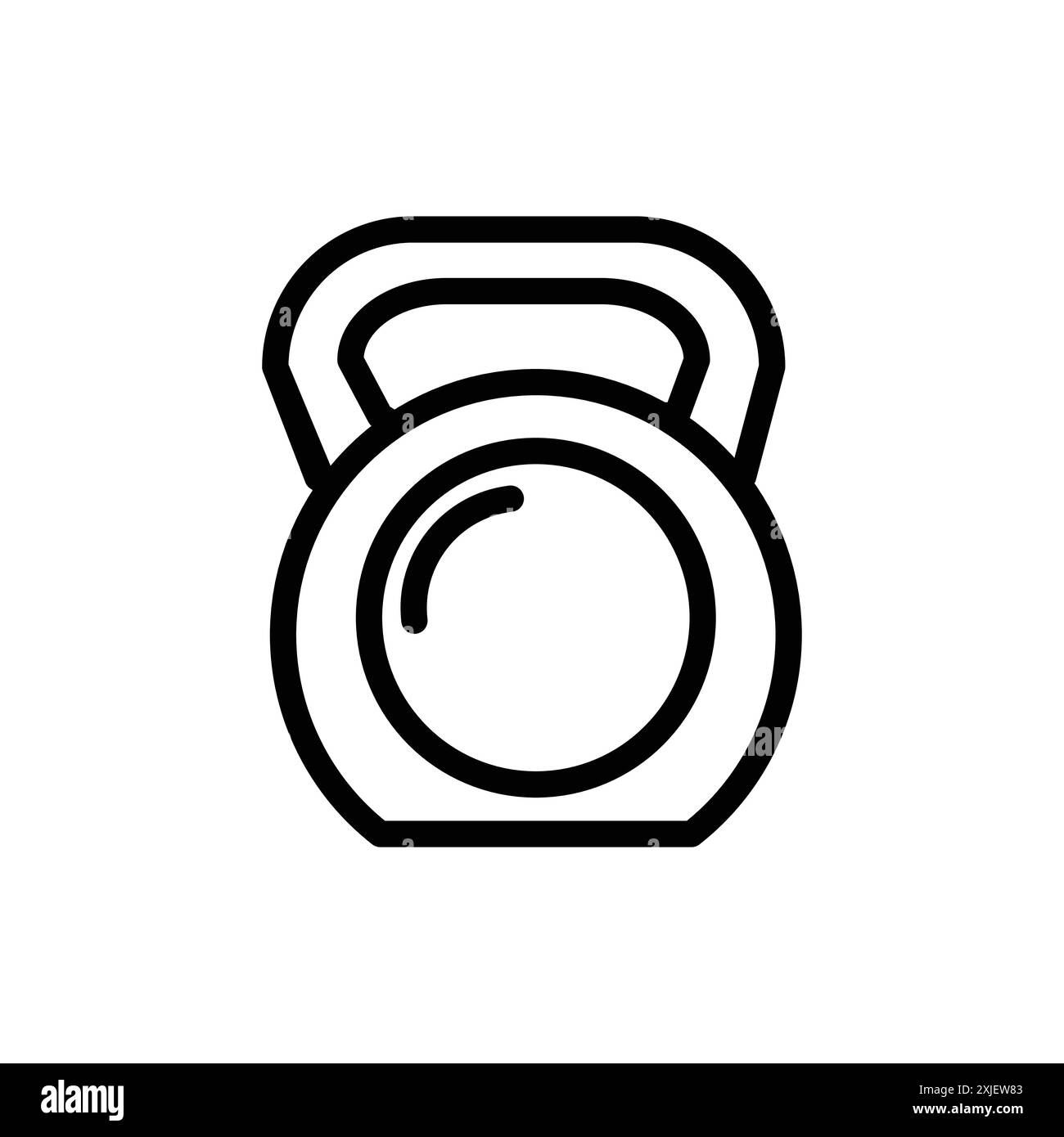 Kettlebell icon design by Ayaan simple flat vector symbol outline collection set logo Stock ...