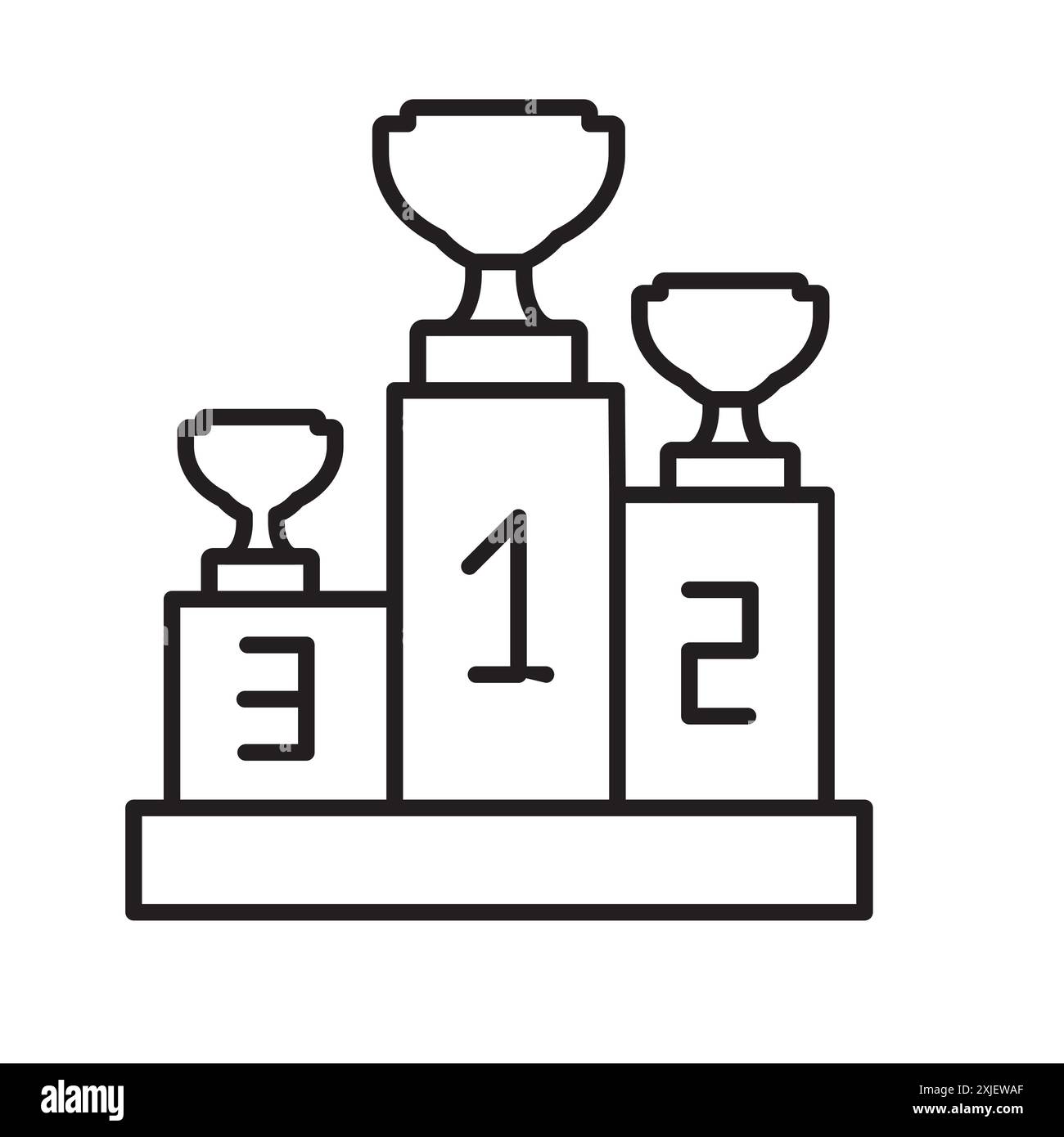 First second Third prize trophy cup icon simple flat vector symbol ...