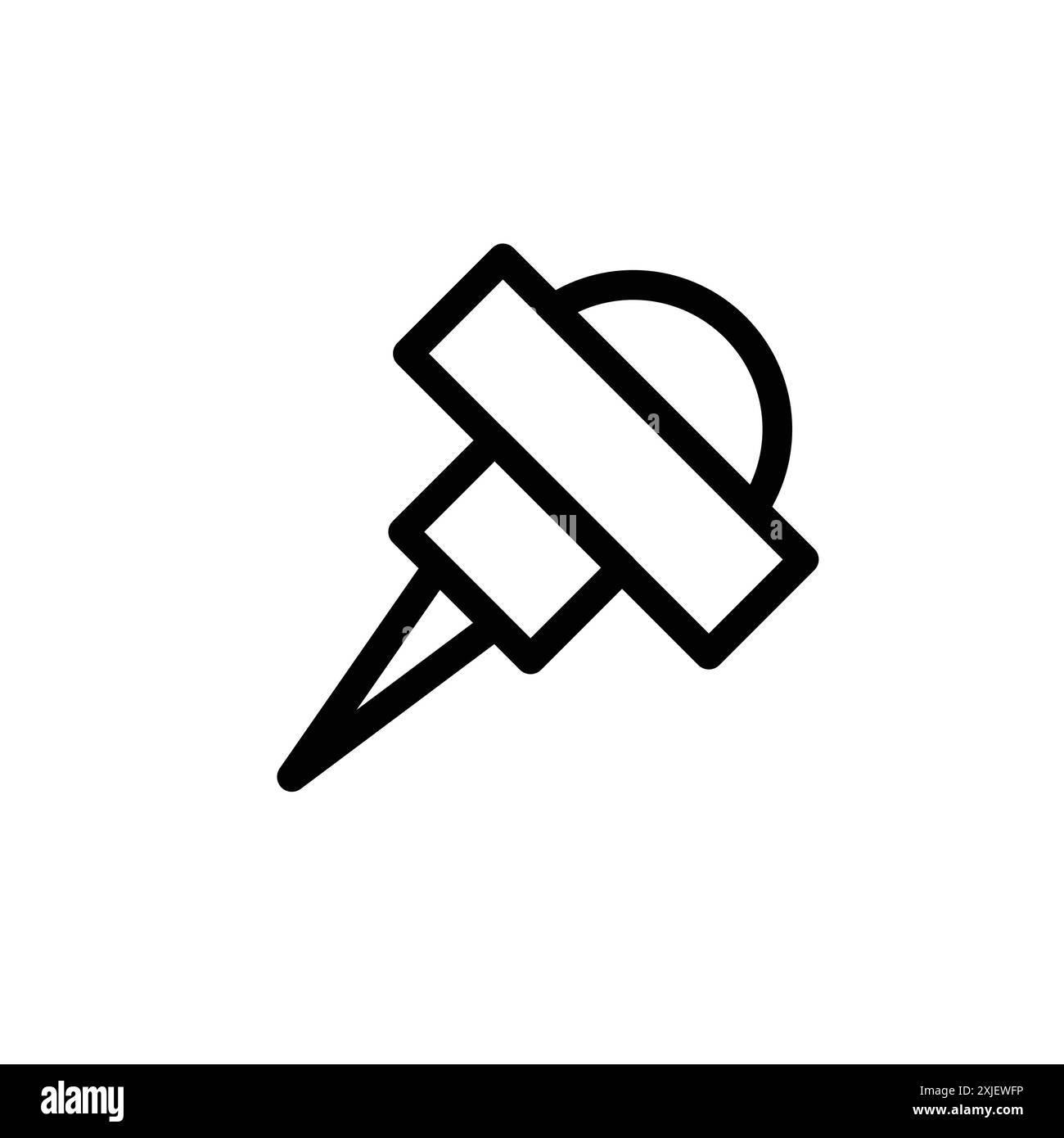 Push Pin icon design by Ayaan simple flat vector symbol outline collection set logo Stock Vector ...