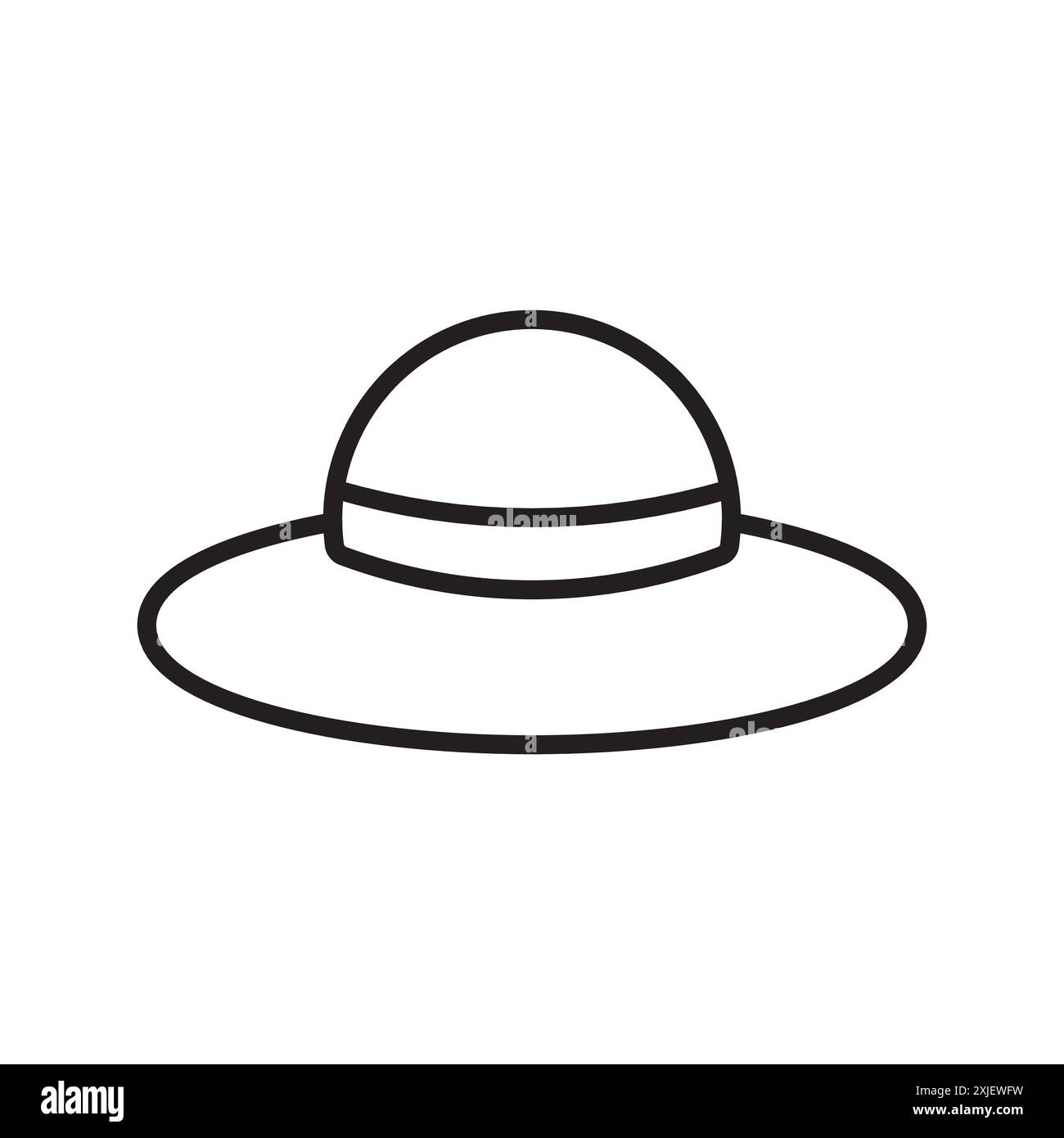 Pamela Hat icon simple flat vector symbol outline collection set logo ...