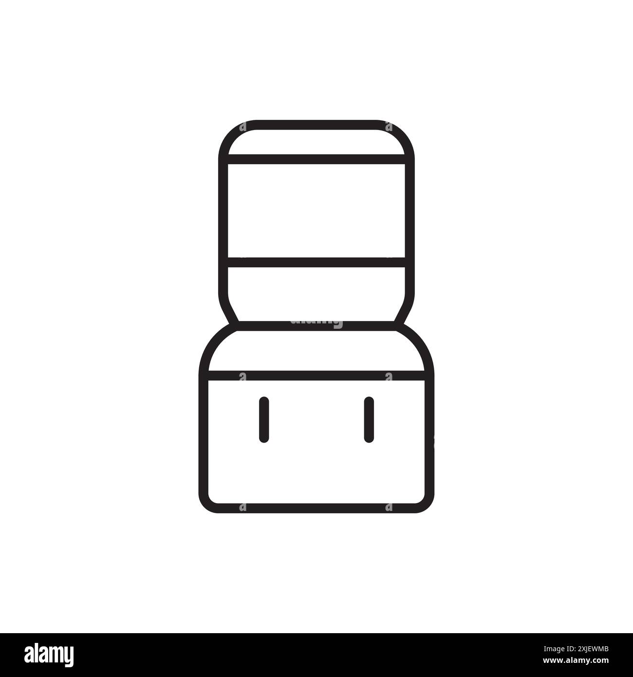 Water dispenser icon simple flat vector symbol outline collection set ...
