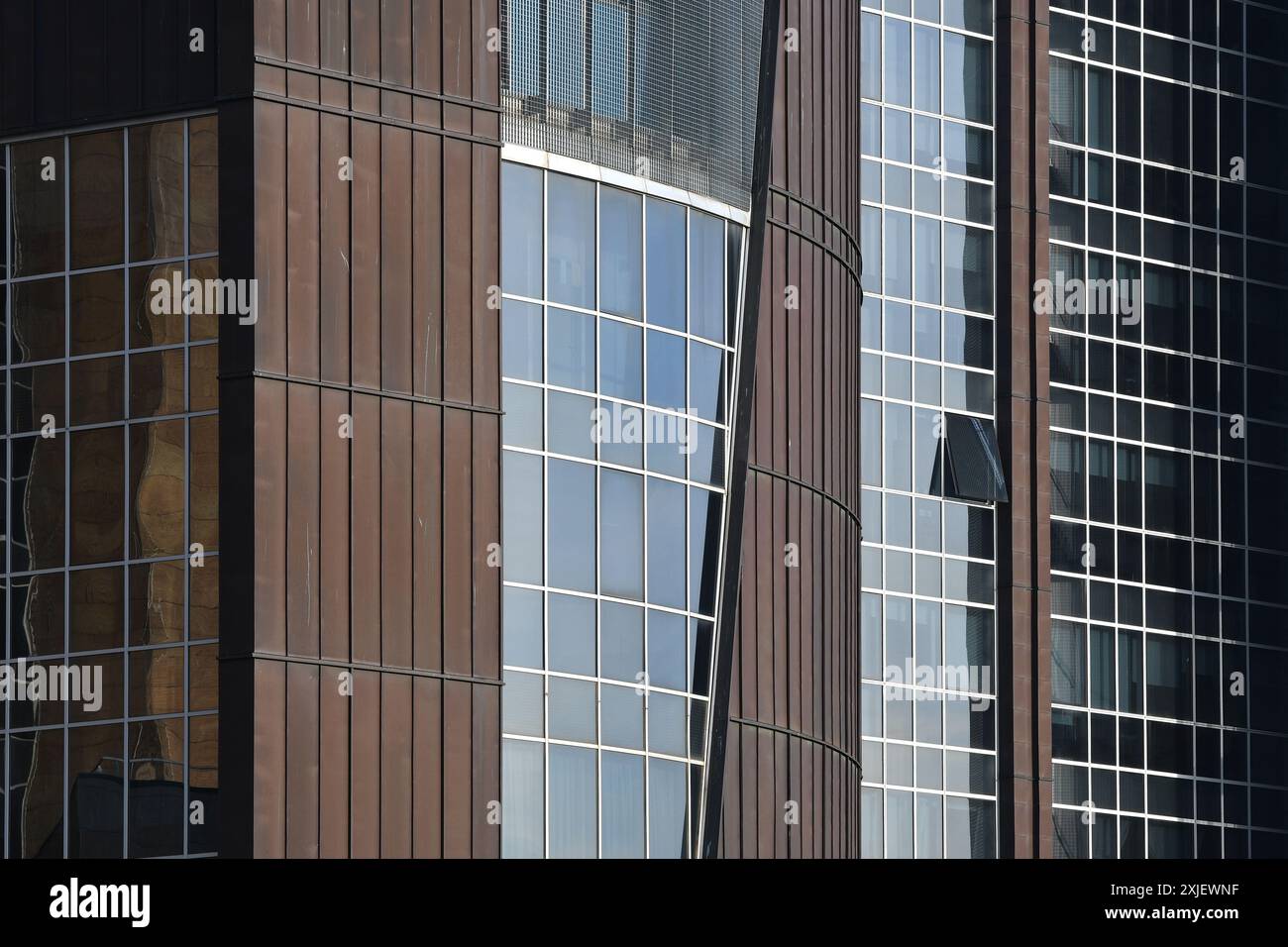 Architecture of a modern office building, construction background ...