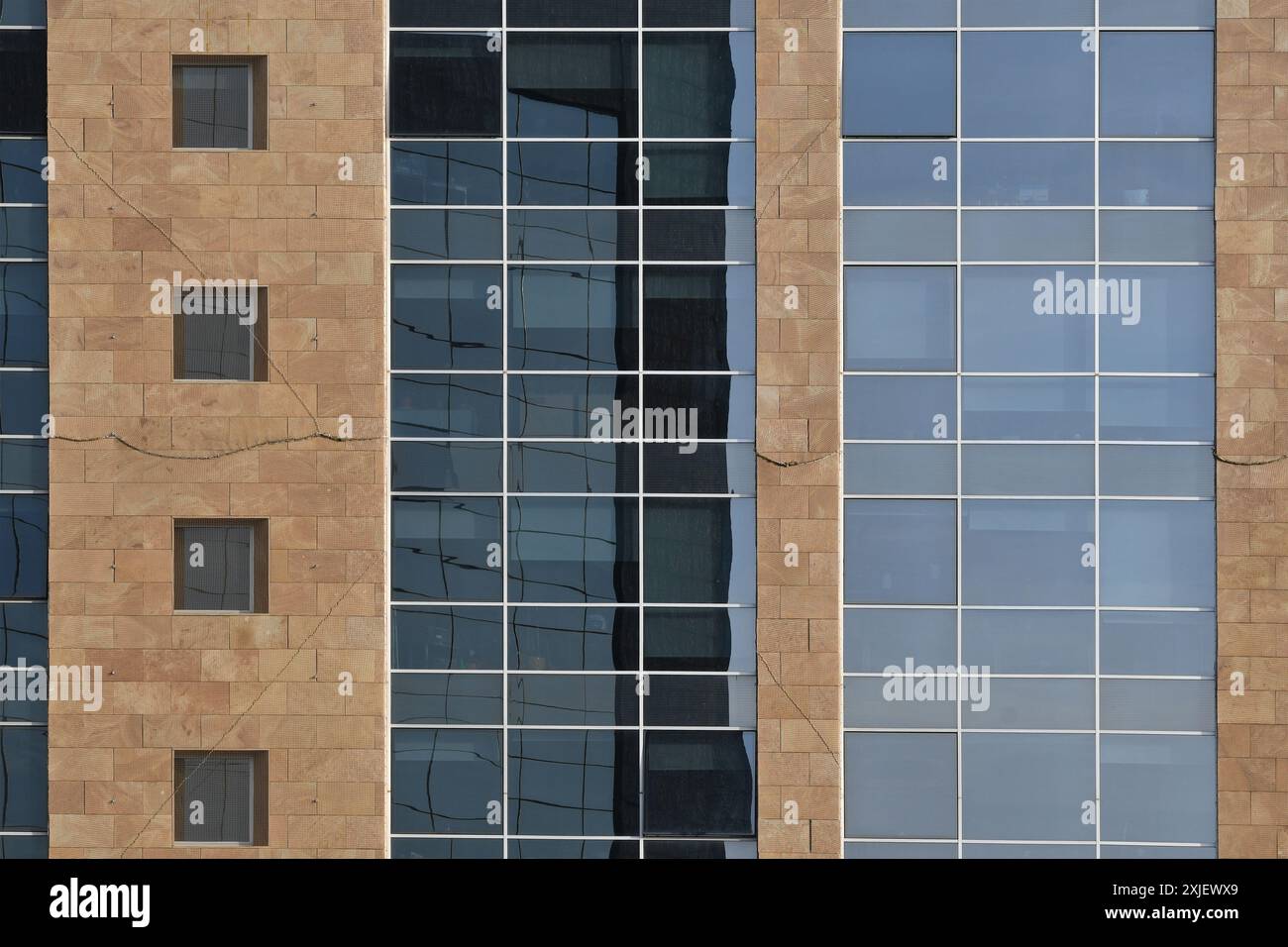 Architecture of a modern office building, construction background ...