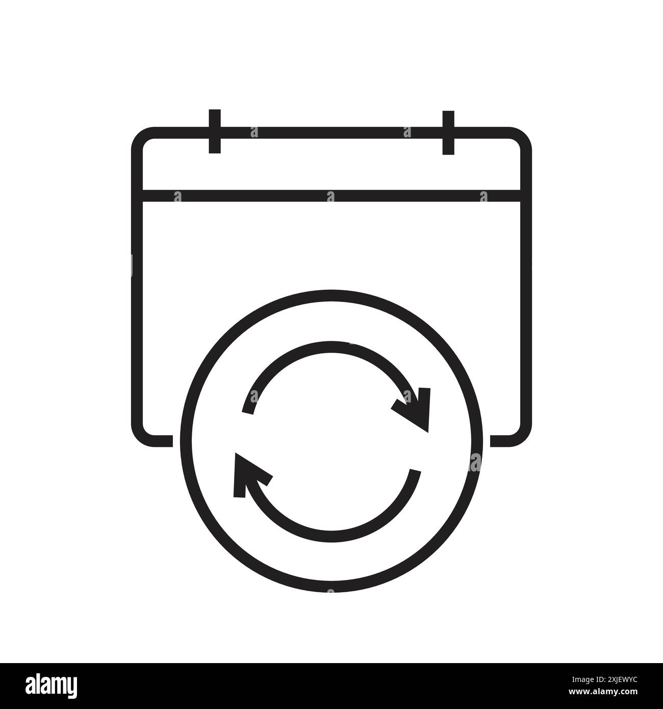 update calender icon simple flat vector symbol outline collection set ...