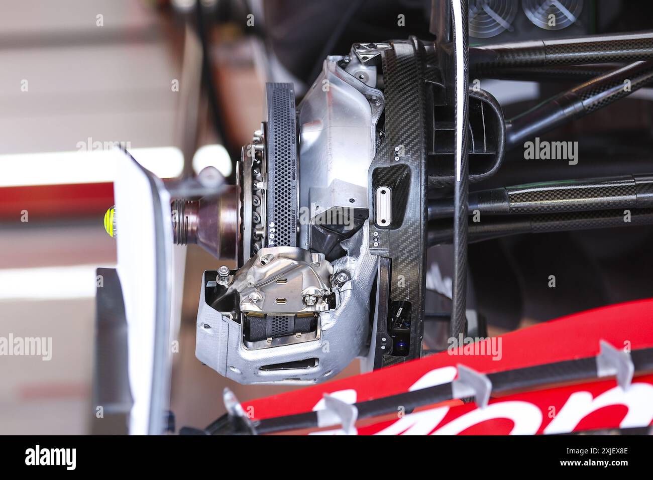 Mogyorod, Hungary, 18/07/2024, Haas F1 Team VF-24 Ferrari, Mechanical ...