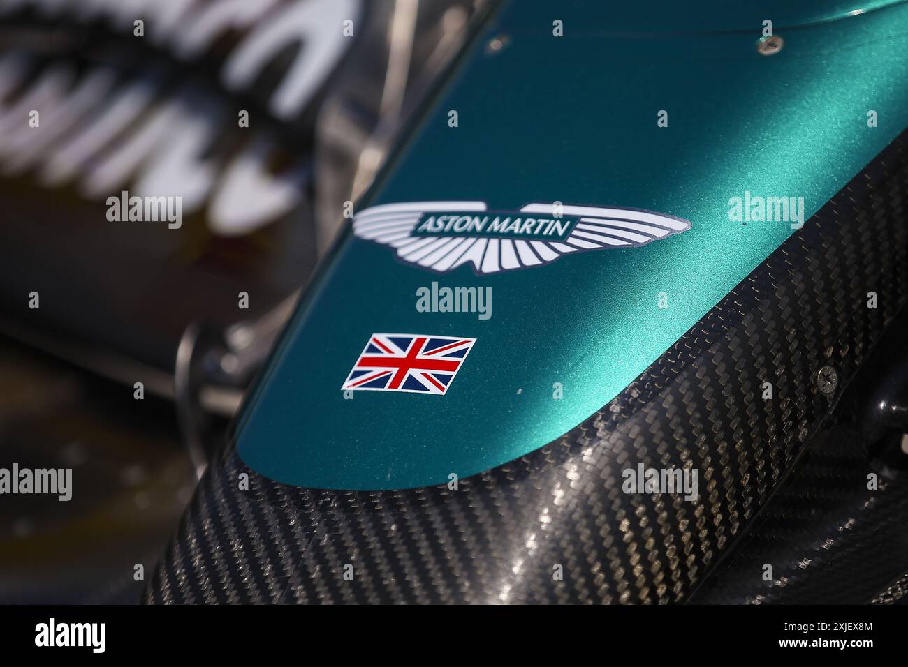 Mogyorod, Hungary, 18/07/2024, Aston Martin F1 Team AMR23, mechanical ...