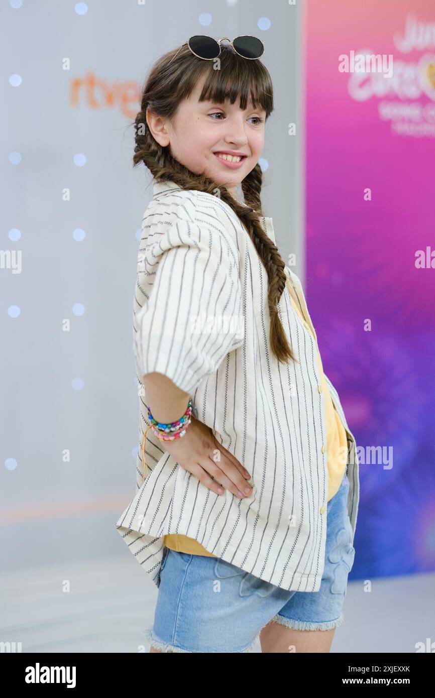 Chloe DelaRosa, during the presentation of the representative of Spain in Junior Eurovision 2024 ...