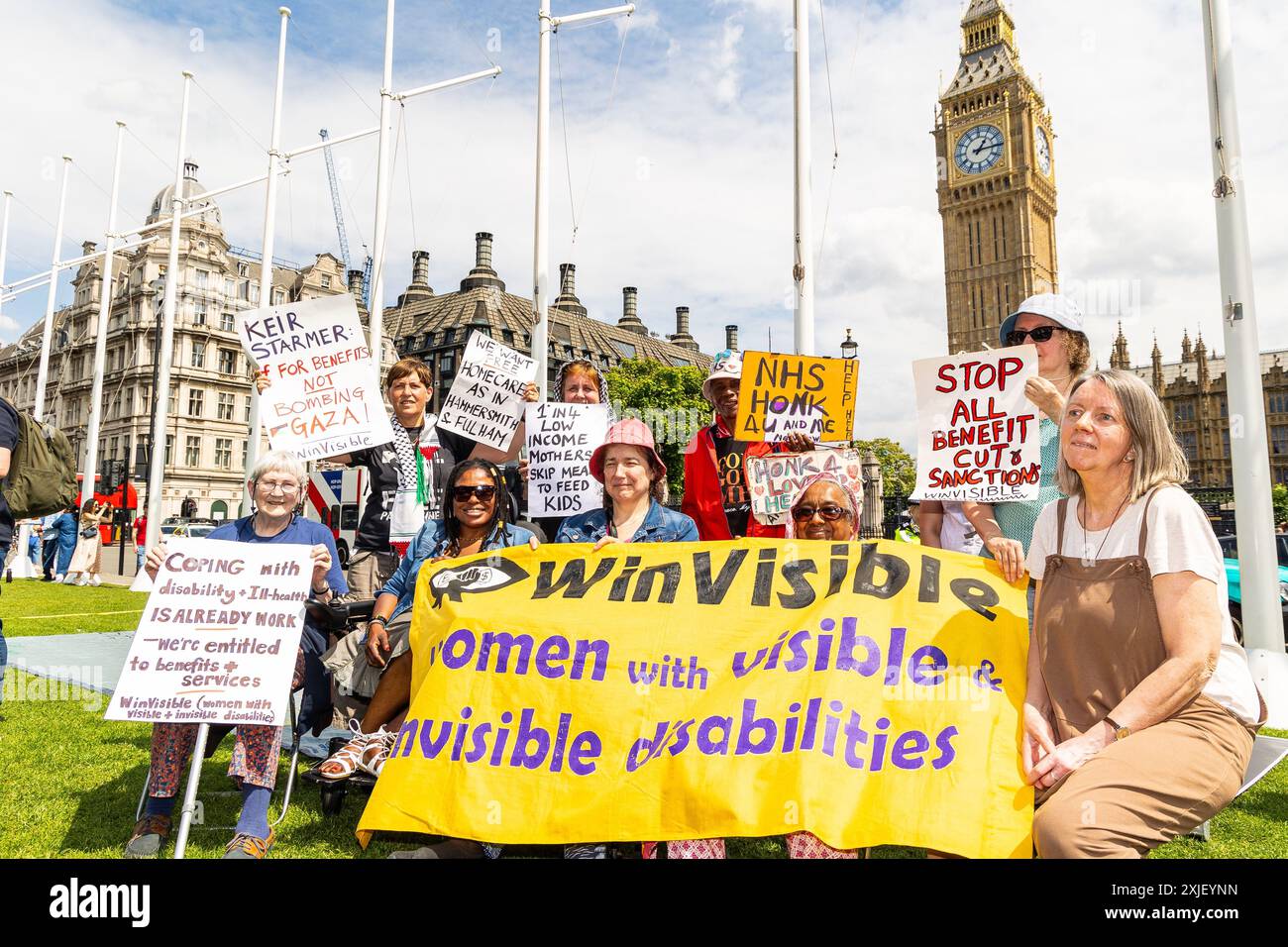 London, UK. 18th July, 2024. Disabled People Against Cuts protest ...