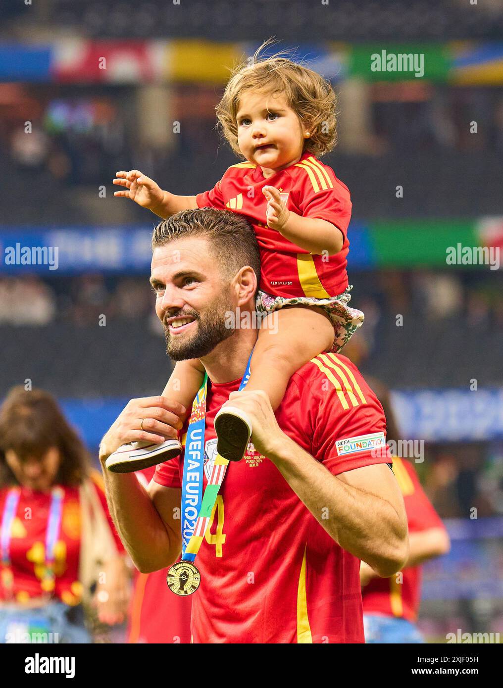 Nacho, ESP 4 celebrate the trophy after the final match SPAIN - ENGLAND ...