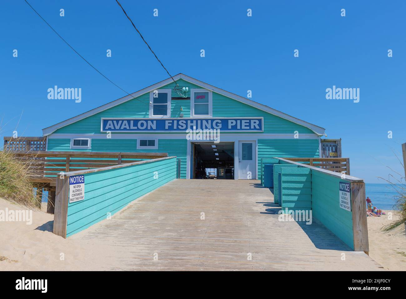 Avon, Outer, Banks, North Carolina, USA - April 26, 2024: Entrance to ...