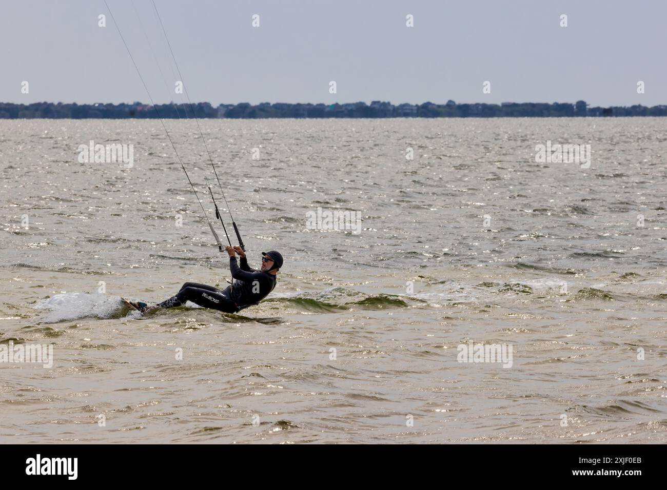 Frisco, Outer Banks, North Carolina, USA April 16, 2024: Kiteboarders ...