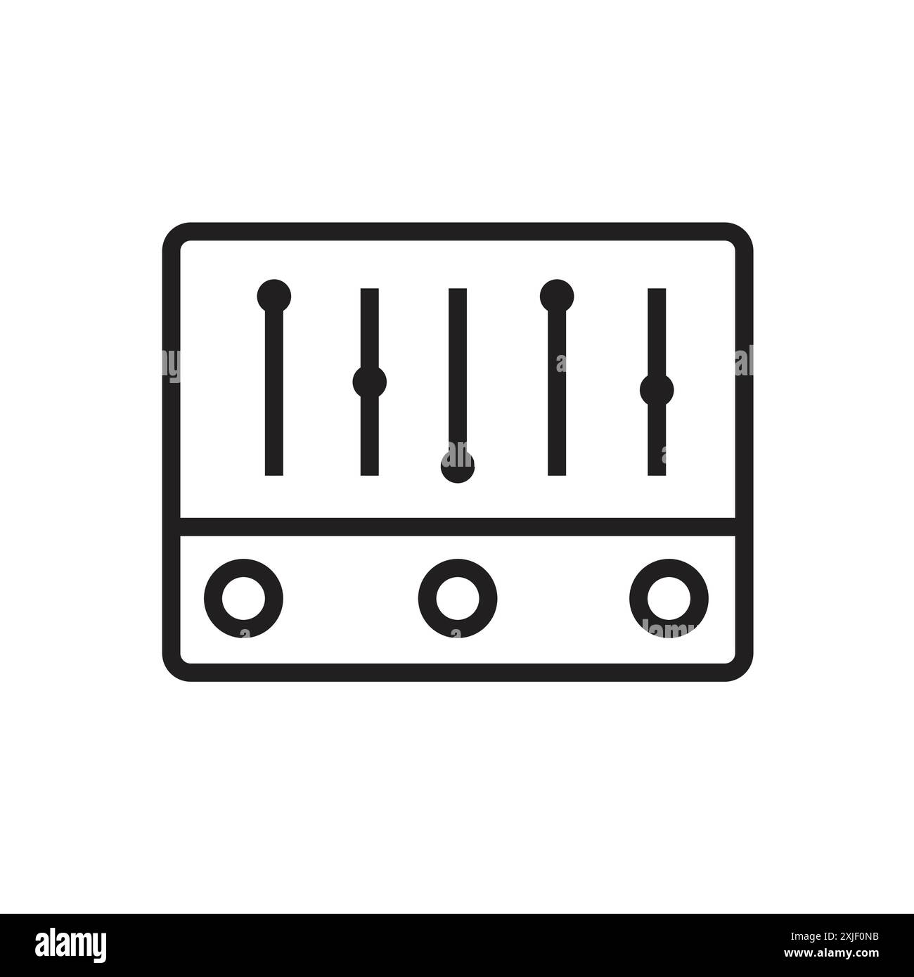 Sound mixer icon simple flat vector symbol outline collection set logo Stock Vector Image & Art ...