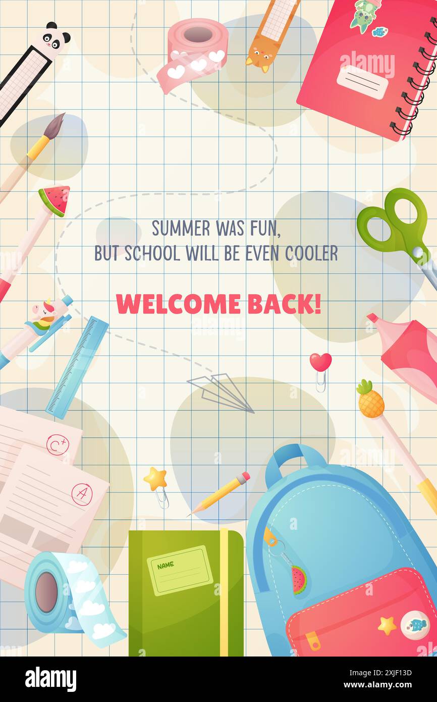 Welcome to school, to study. Banner for university, school ...