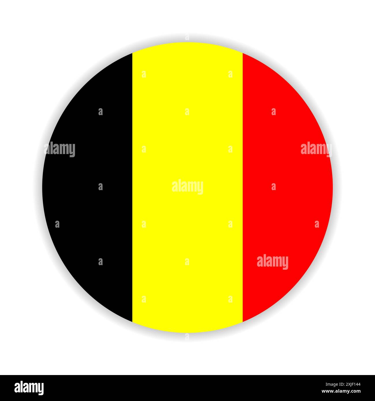 Round flag of Belgium. Vector Illustration Stock Vector Image & Art - Alamy