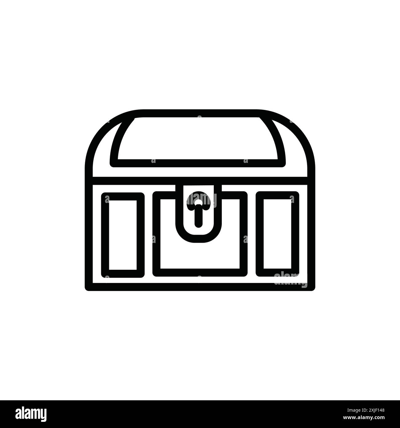Wooden Chest icon design by Ayaan simple flat vector symbol outline ...