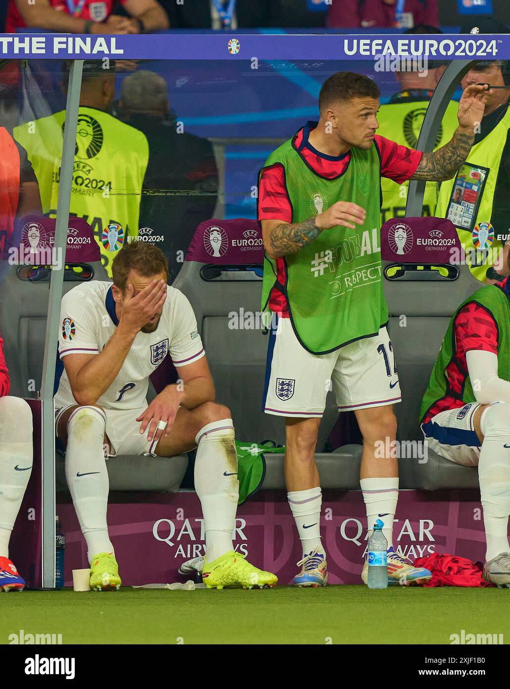 Harry KANE, England 9 Kieran Trippier, England 12 sad in the final ...