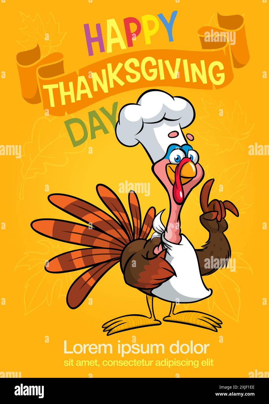 Cartoon happy cute thanksgiving turkey bird. Vector illustration ...
