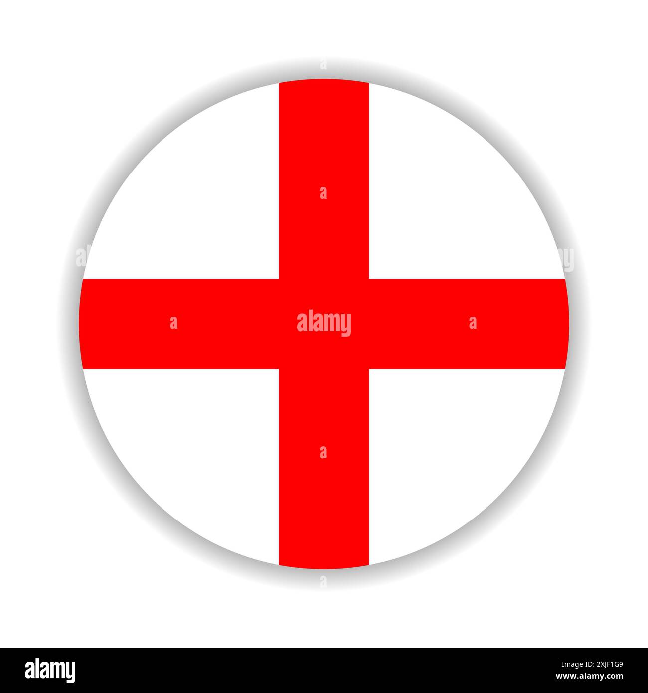 Round flag of England. Vector Illustration Stock Vector Image & Art - Alamy