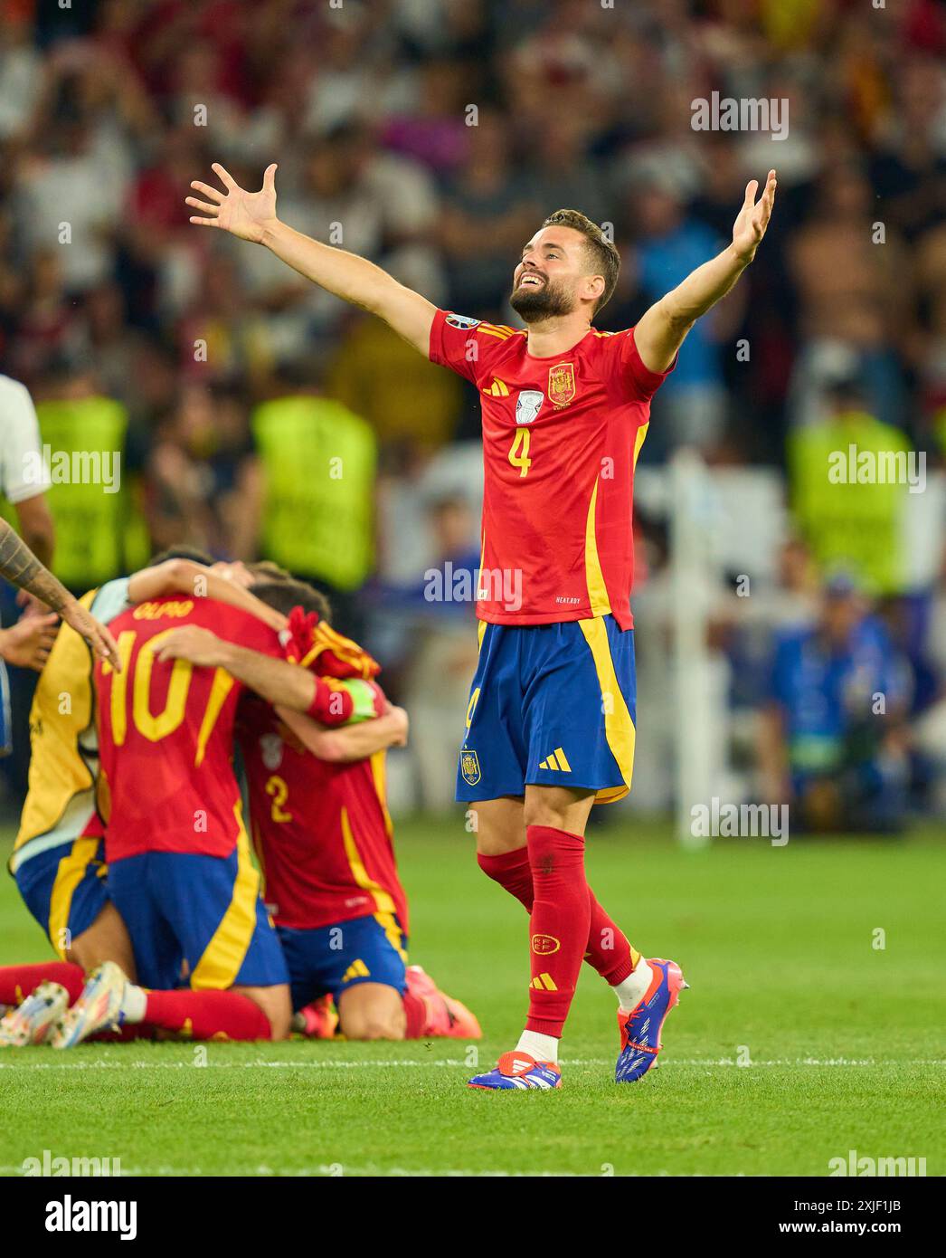 Nacho, ESP 4 celebrate after the final match SPAIN - ENGLAND 2-1 of the ...