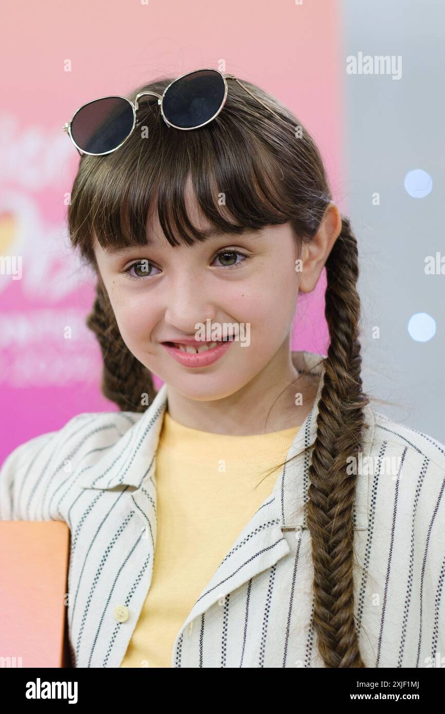 Madrid, Spain. 18th July, 2024. Chloe DelaRosa, during the presentation of the representative of ...