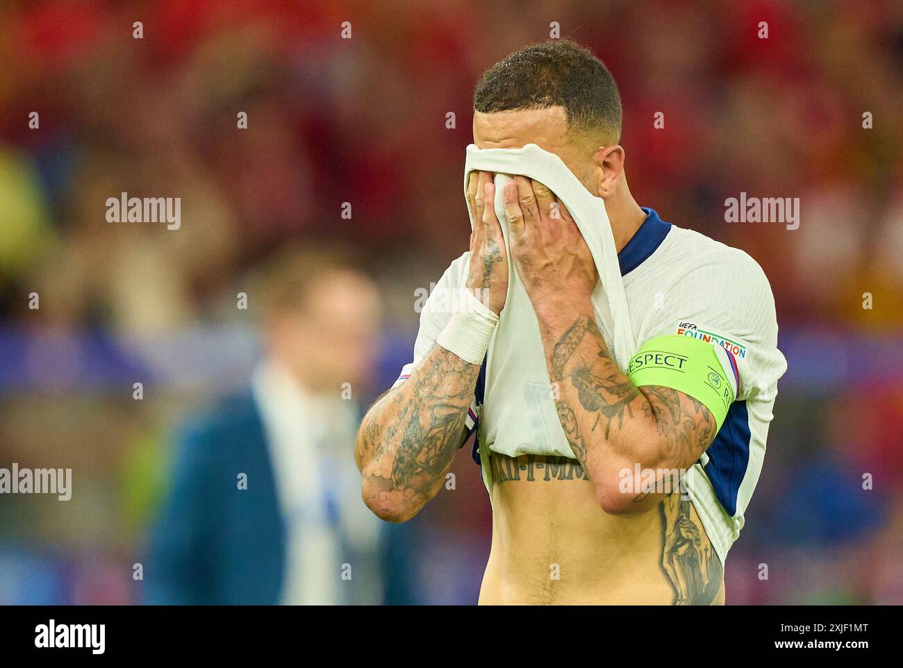 Kyle Walker, England 2 sad after the final match SPAIN - ENGLAND 2-1 of ...