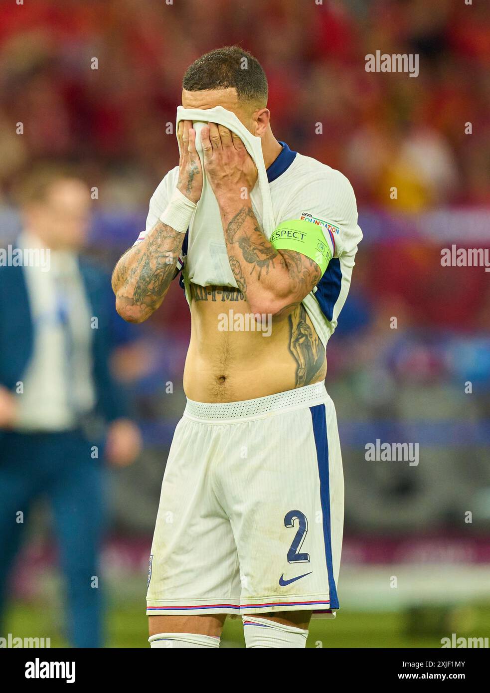 Kyle Walker, England 2 sad after the final match SPAIN - ENGLAND 2-1 of ...