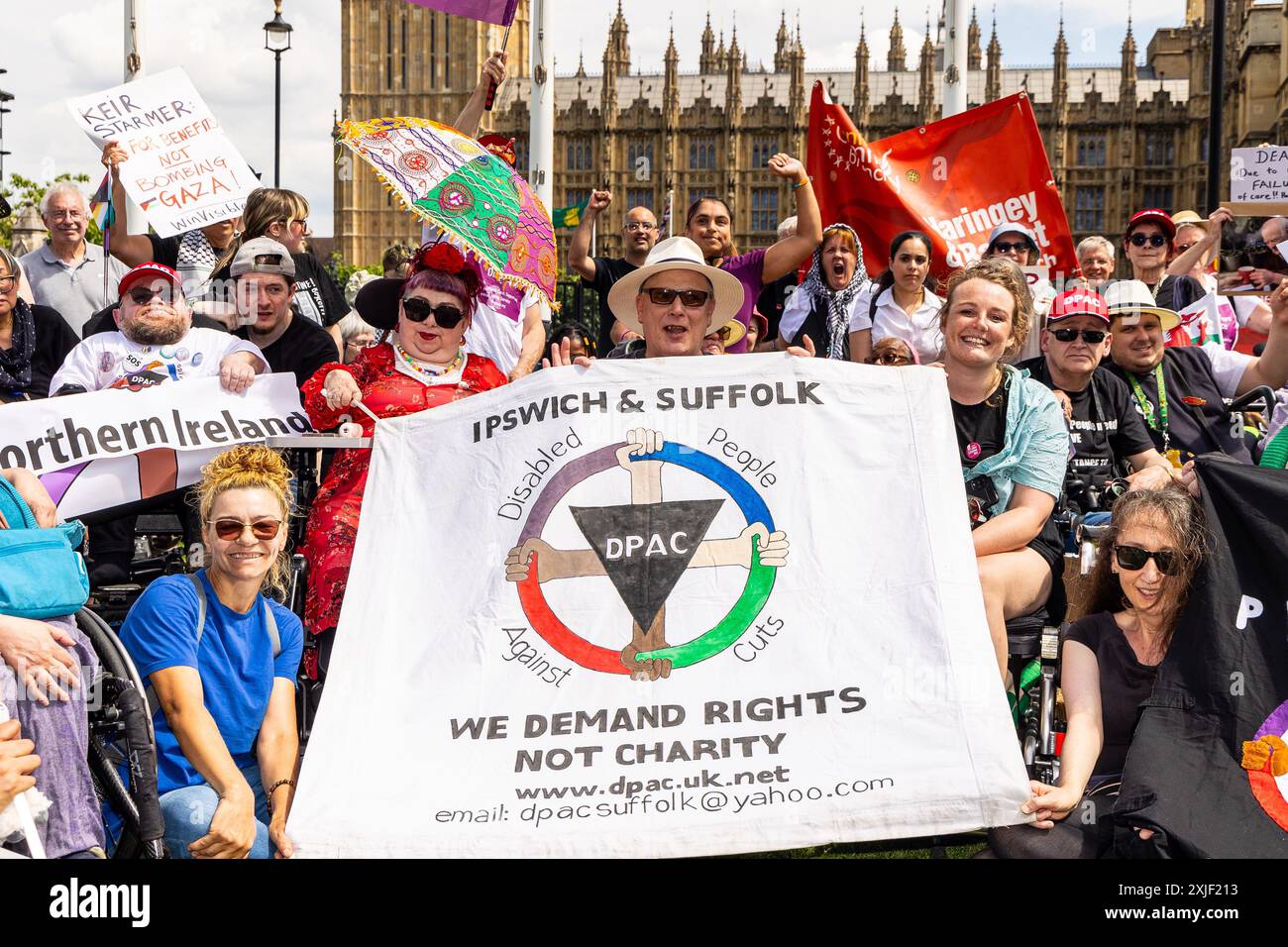 London, UK. 18th July, 2024. Disabled People Against Cuts protest ...